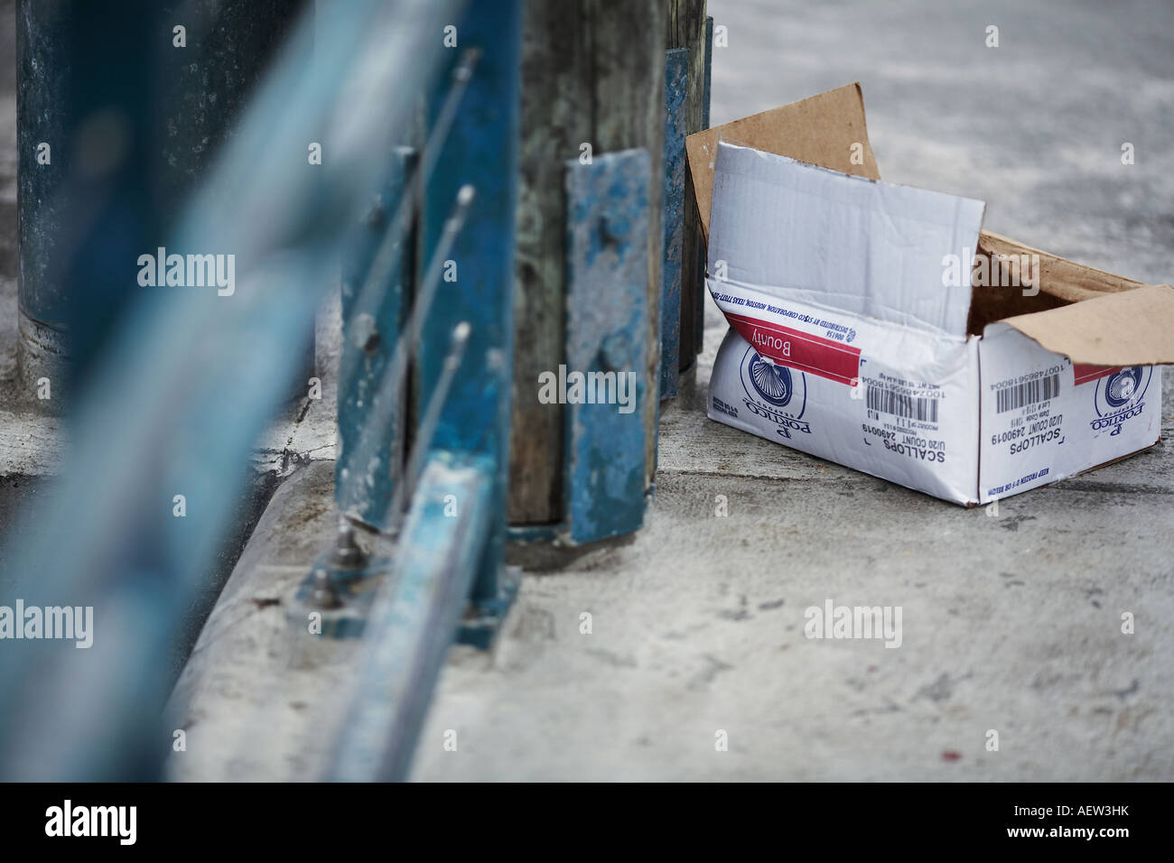 Box of Fishing Bait at the Redondo Beach pier, Redondo Beach, Southern ...
