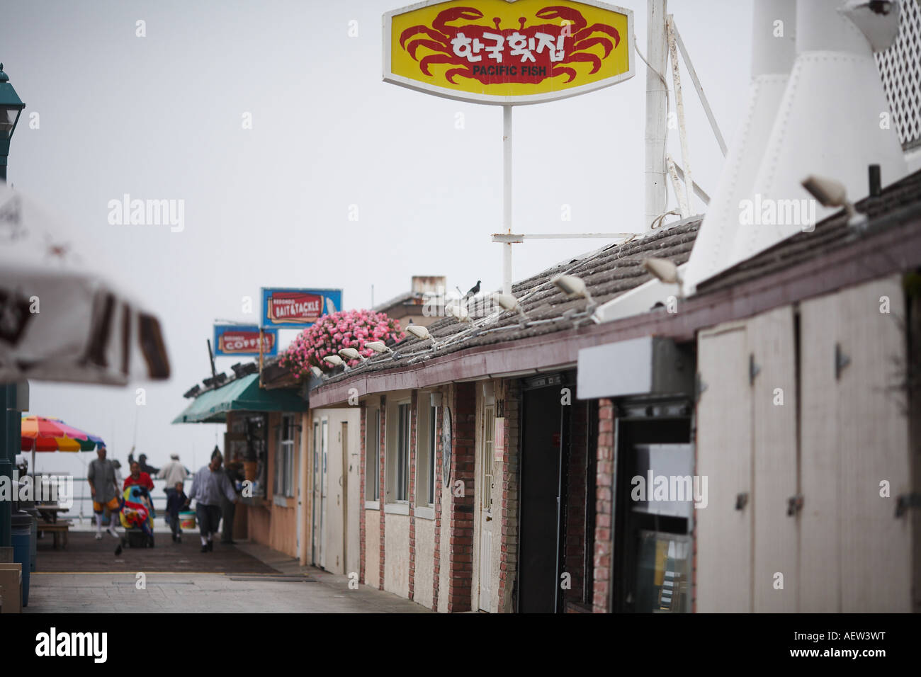 Shops on the Pier at the Redondo Beach pier, Redondo Beach, Southern ...