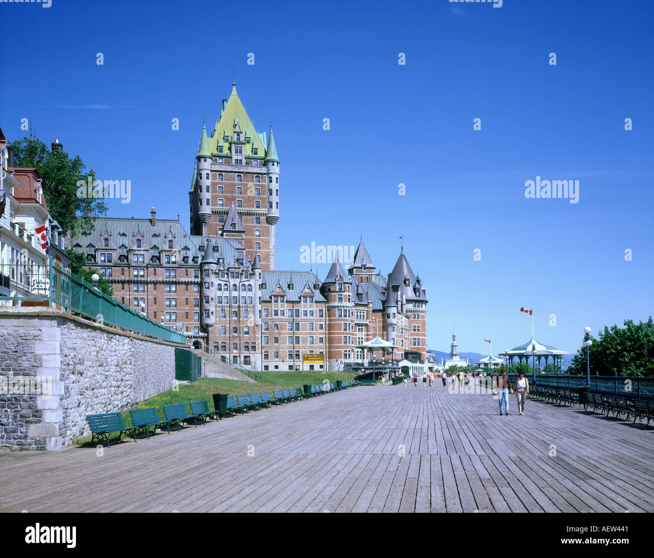 Chateau Frontenac World Heritage QUEBEC CANADA Stock Photo - Alamy