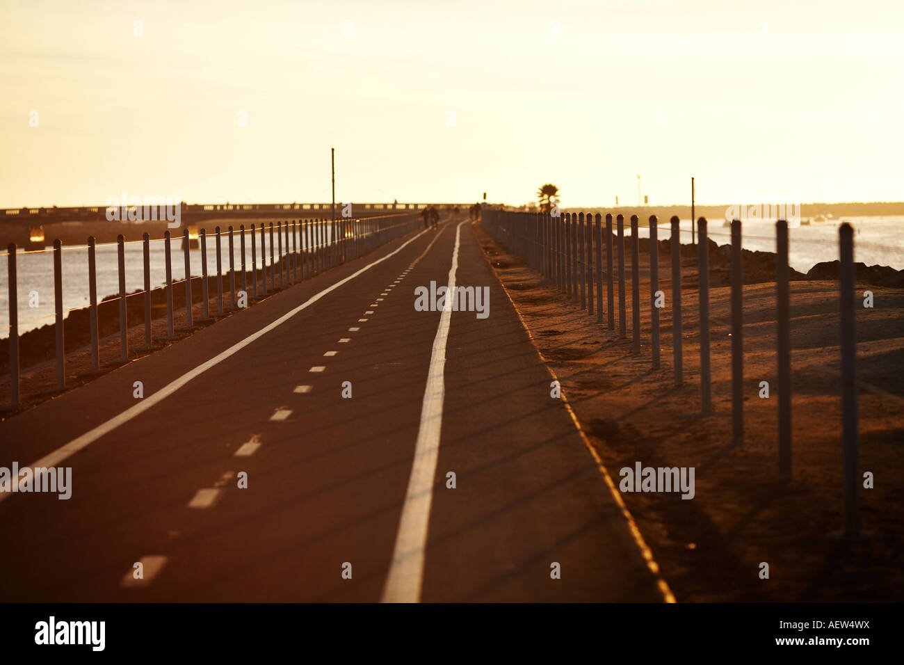 The Strand Bike Path at Sunset Marina del Rey California United States ...