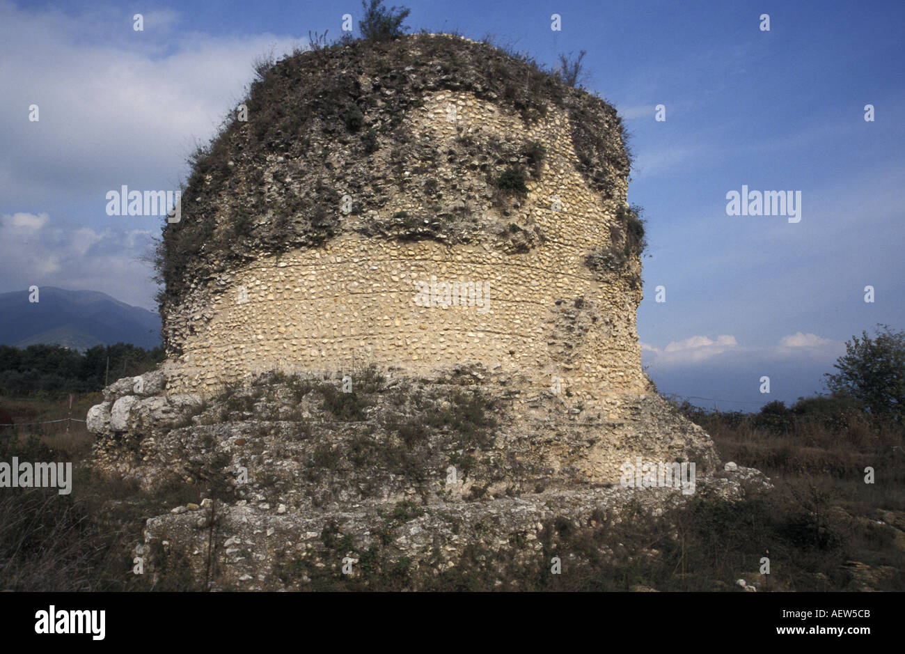 Roman mausoleum Alife Campania Italy Stock Photo - Alamy