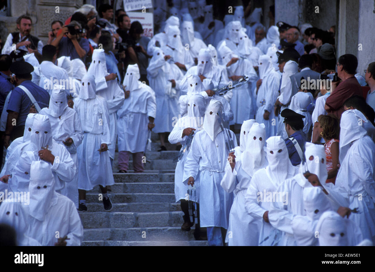 Septennial feast of Battenti Guardia Sanframondi Campania Italy Stock ...