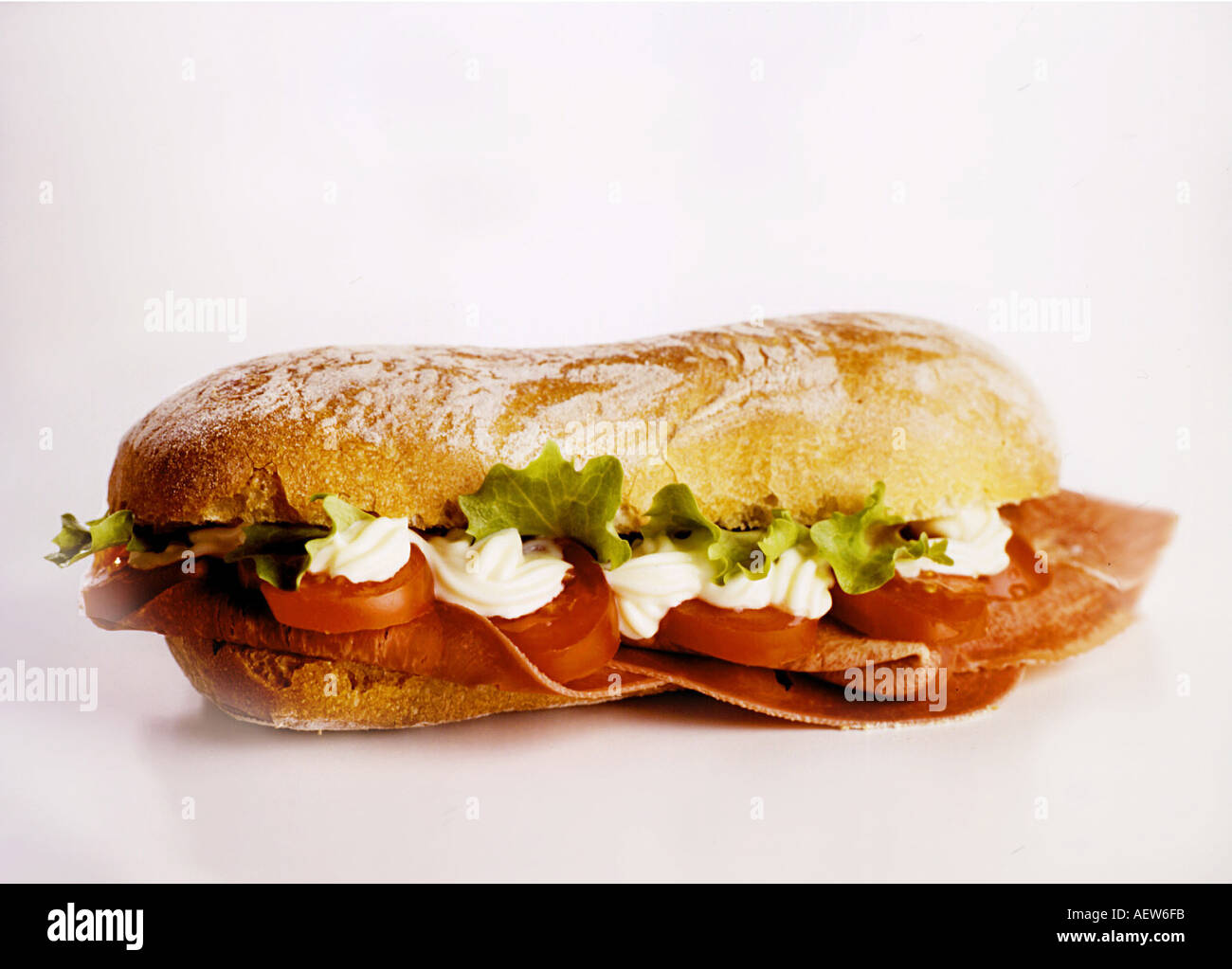 Tongue sandwich Italy Stock Photo - Alamy