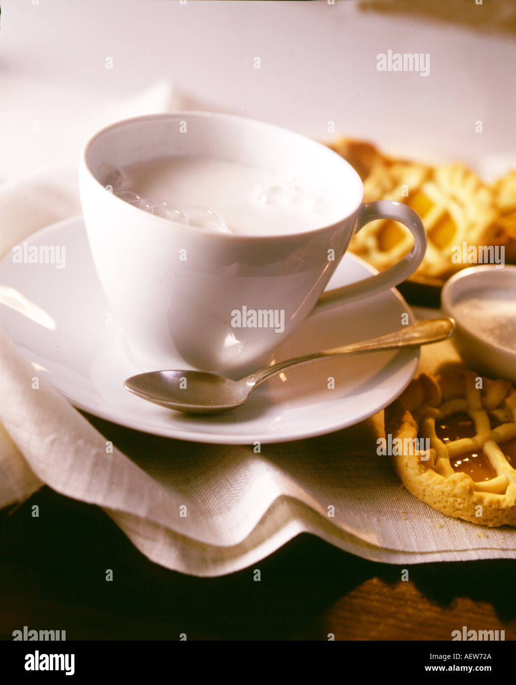 Cup of milk Italy Stock Photo - Alamy