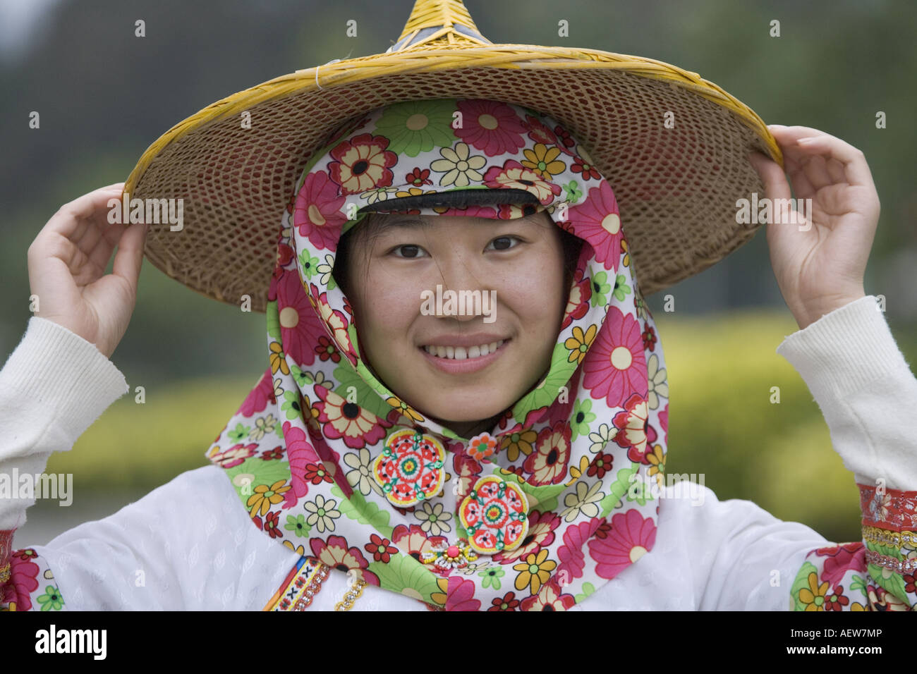 Huian girl in traditional costume Chongwu Fujian Province China Stock ...
