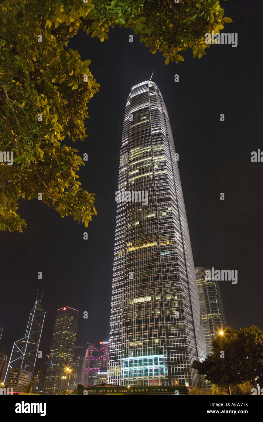 Night view of IFC2 Hong Kong China Stock Photo - Alamy