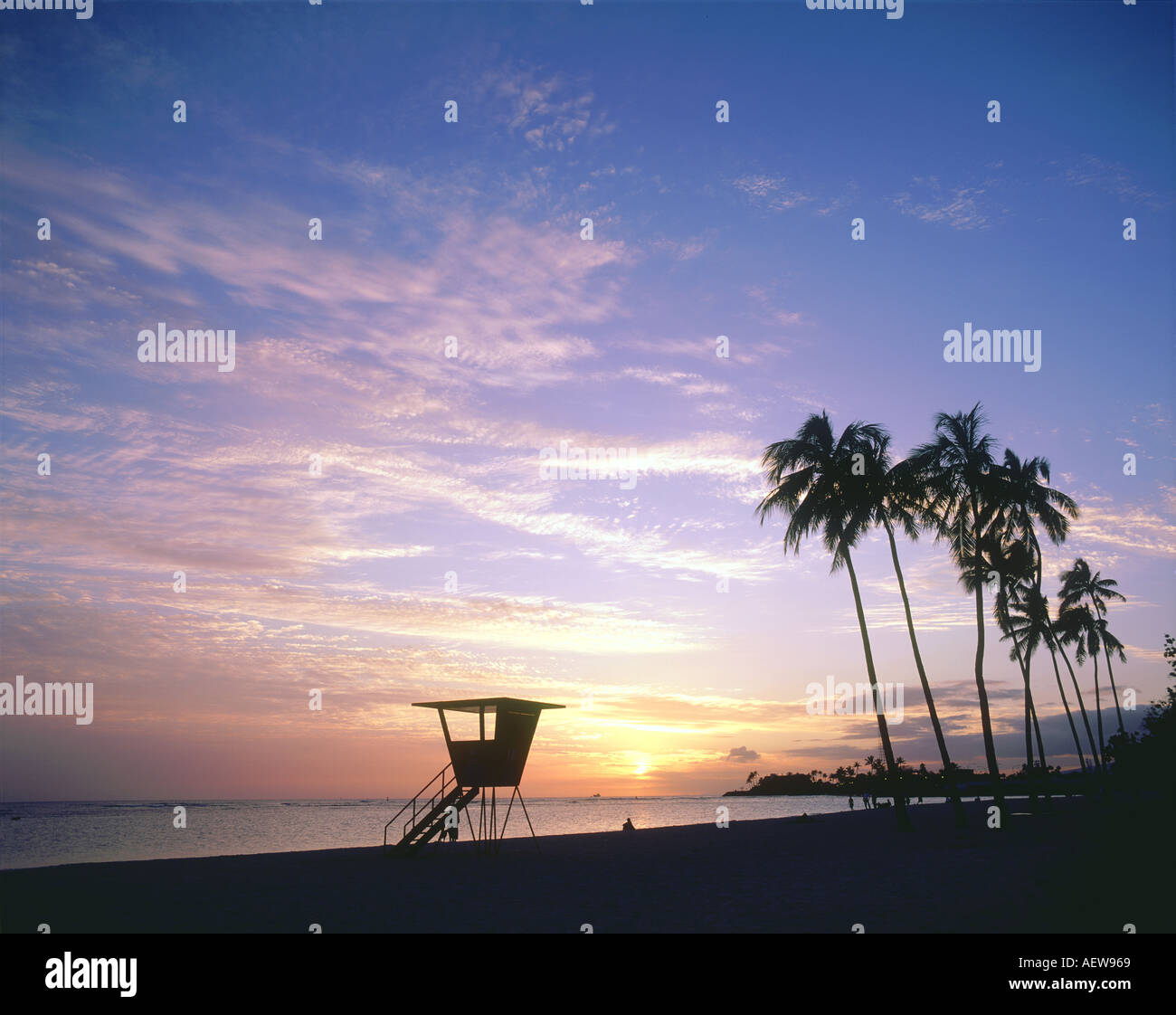 Ala Moana Beach OAHU HAWAII Stock Photo - Alamy