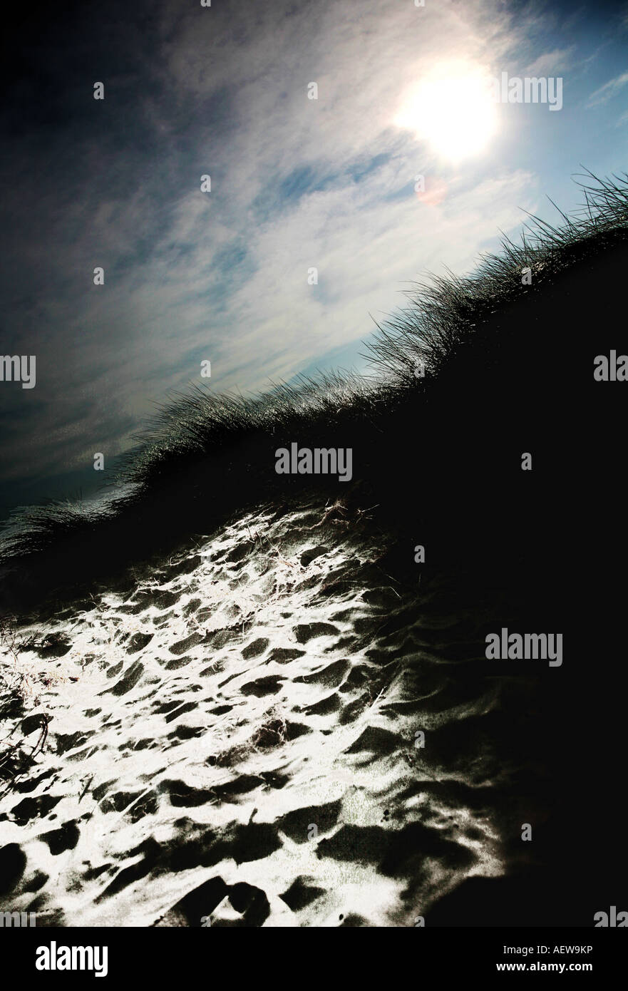 Dune Holcombe beach Norfolk UK Stock Photo - Alamy