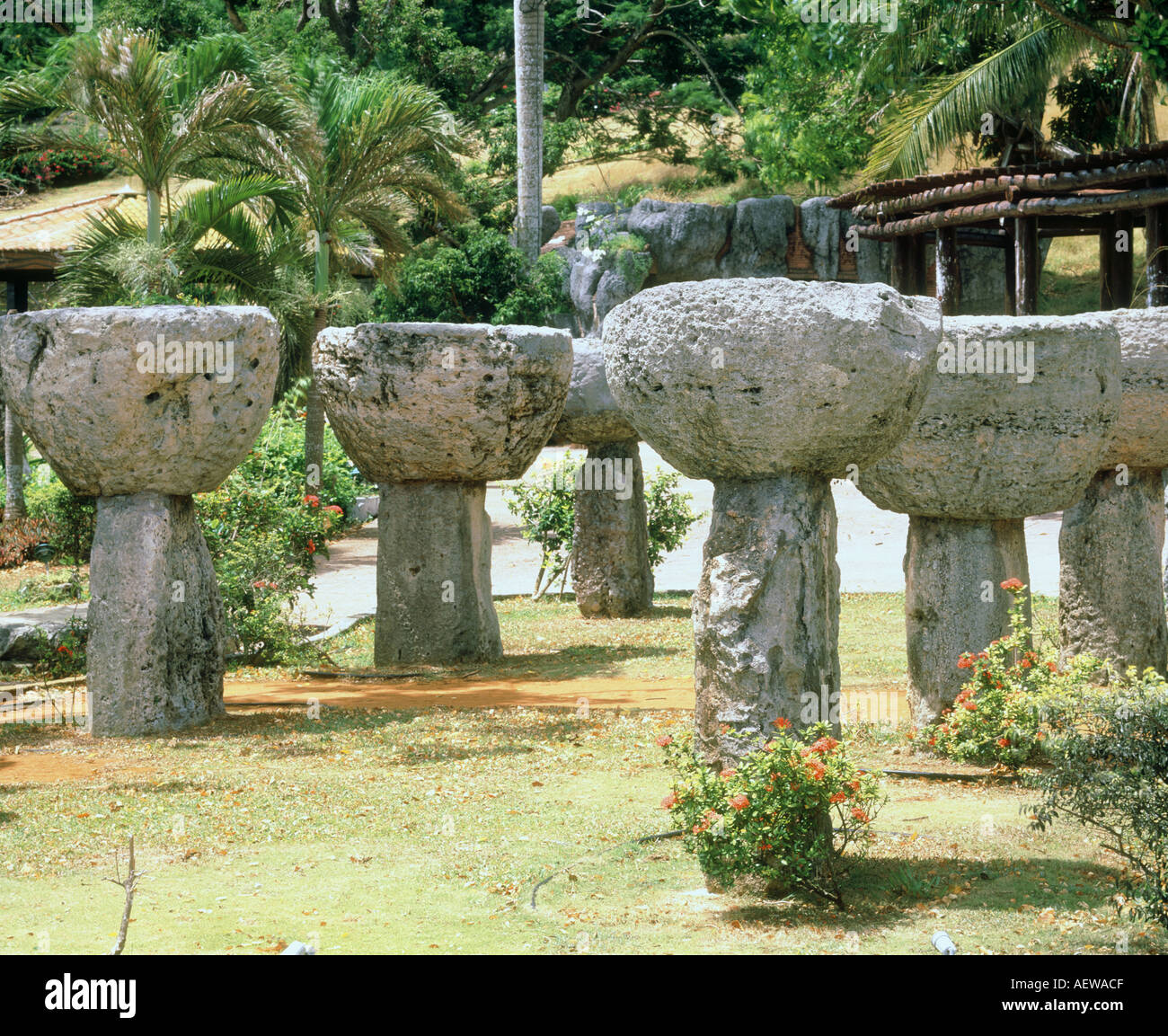 Latte Stone Park GUAM USA Stock Photo - Alamy
