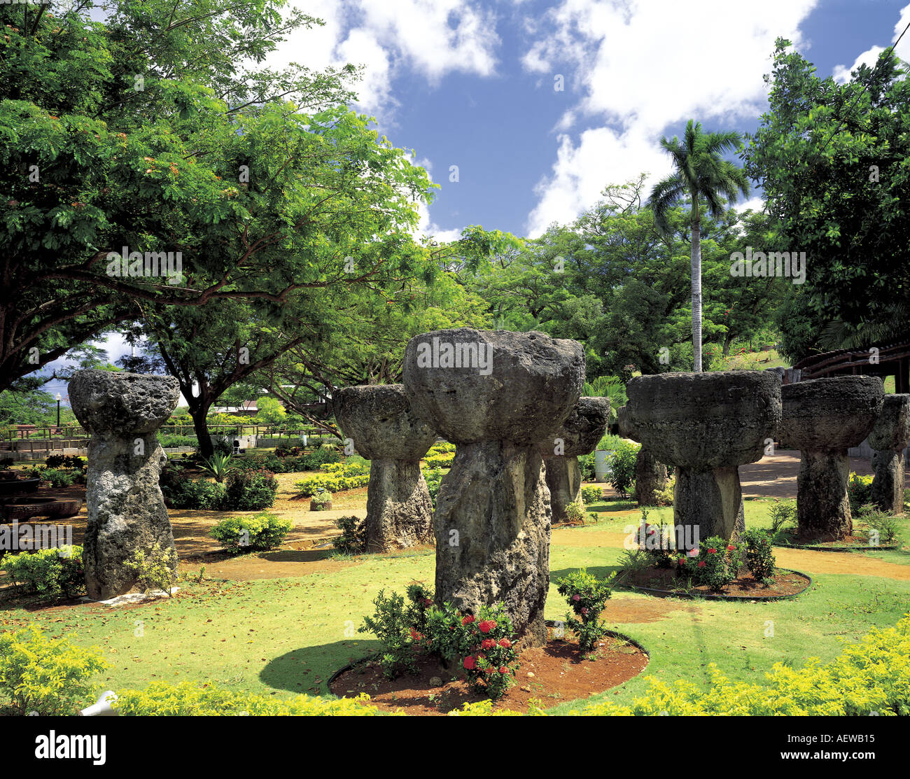 Latte Stone Park GUAM USA Stock Photo - Alamy