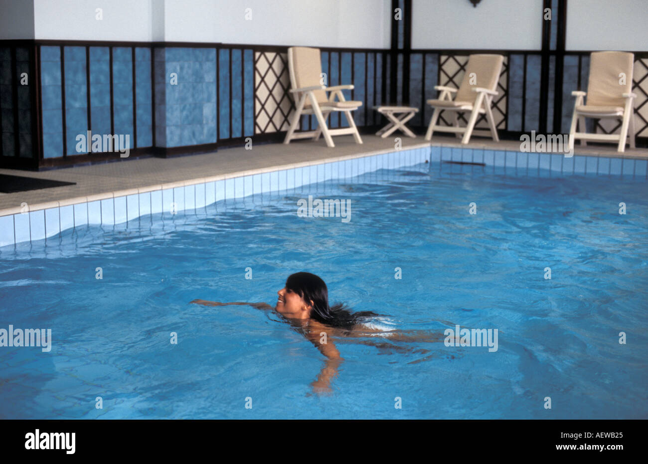 Indoor warming up swimming pool Excelsior Palace hotel Rapallo Ligury ...