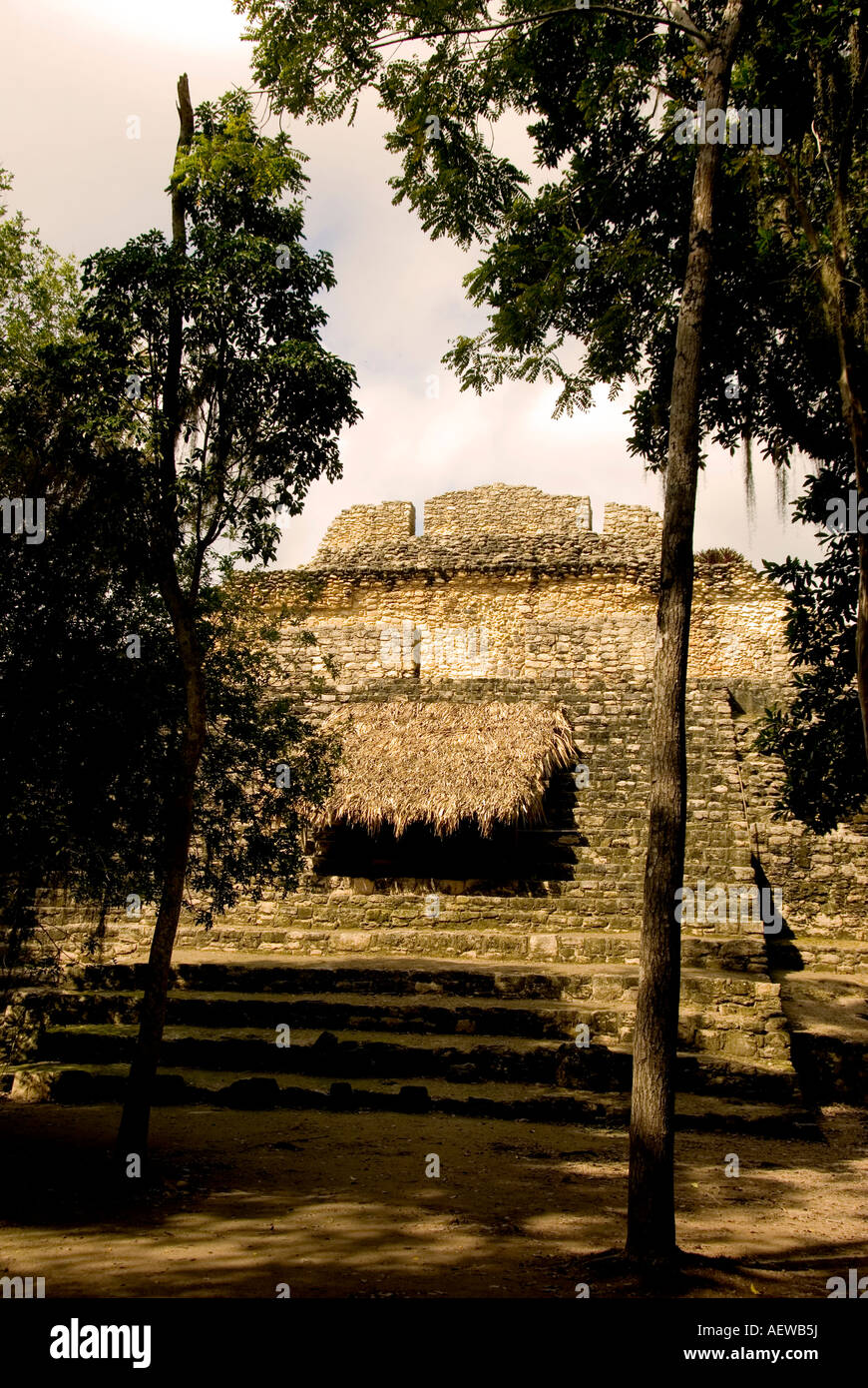 Costa Maya Chacchoben Mayan ruin Temple Pyramid Mexico Stock Photo - Alamy