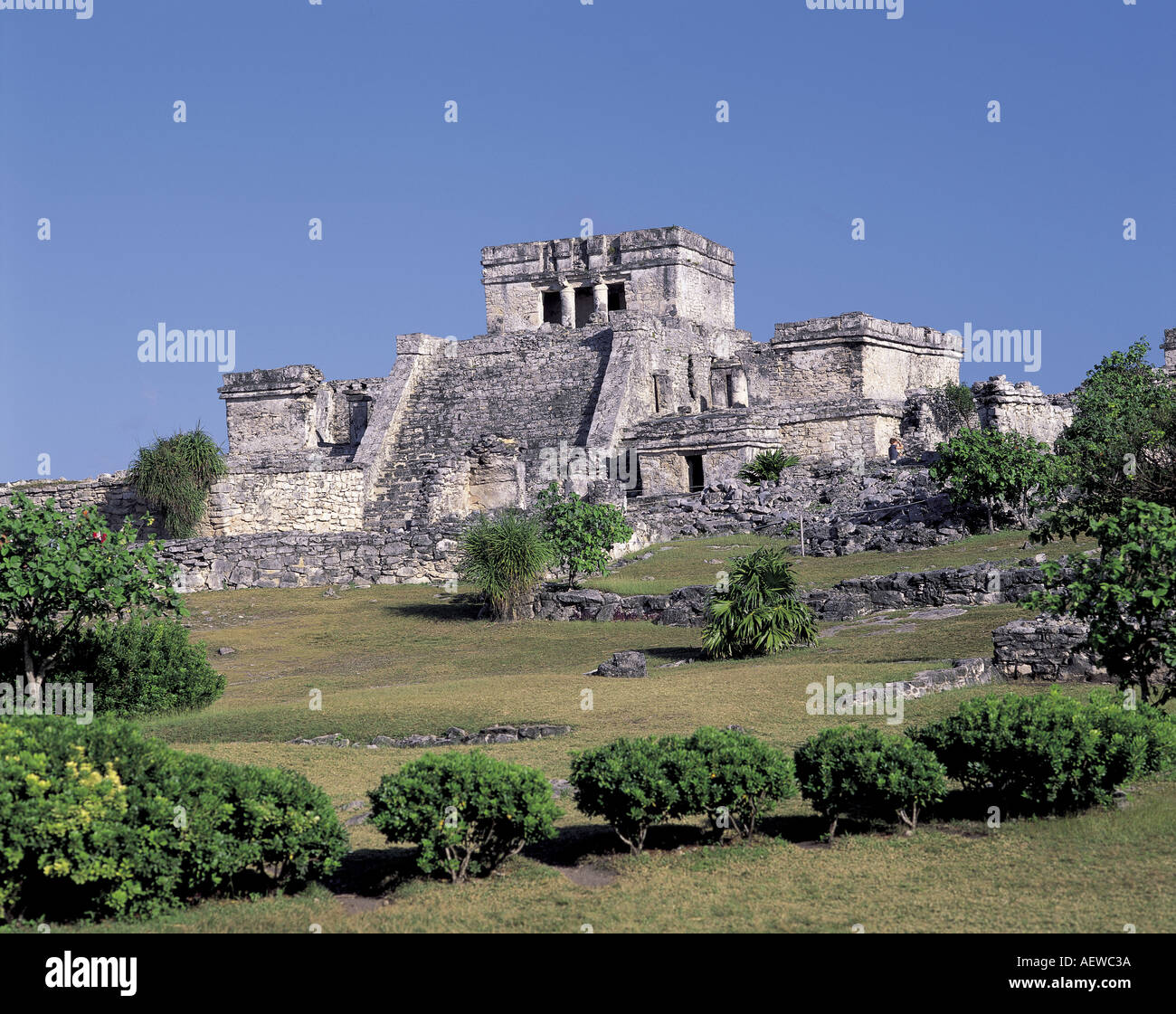 Castillo Tulum Ruins MEXICO Stock Photo - Alamy