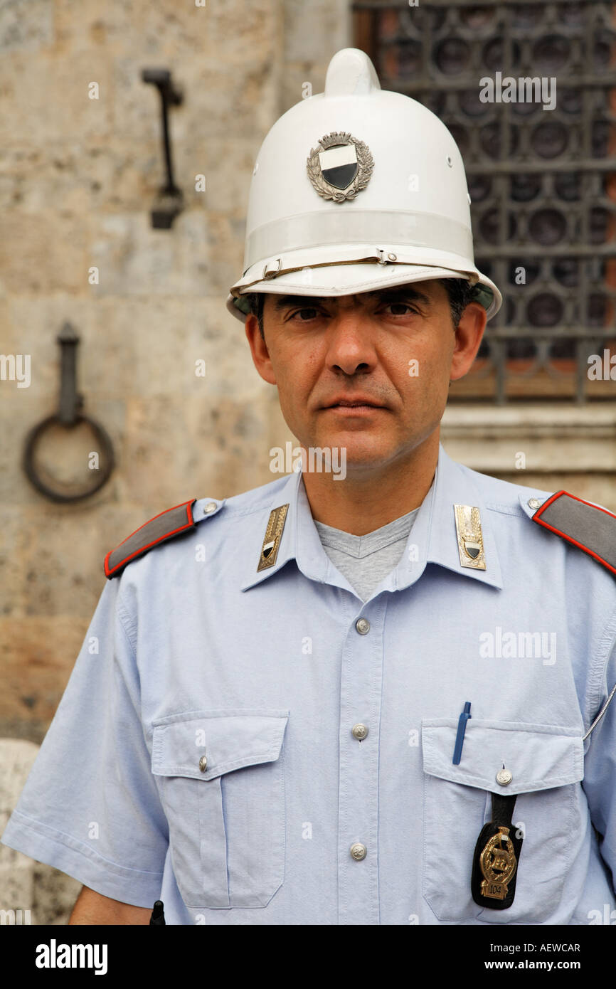 Italian Policeman Sienna Tuscany Italy Europe Stock Photo - Alamy