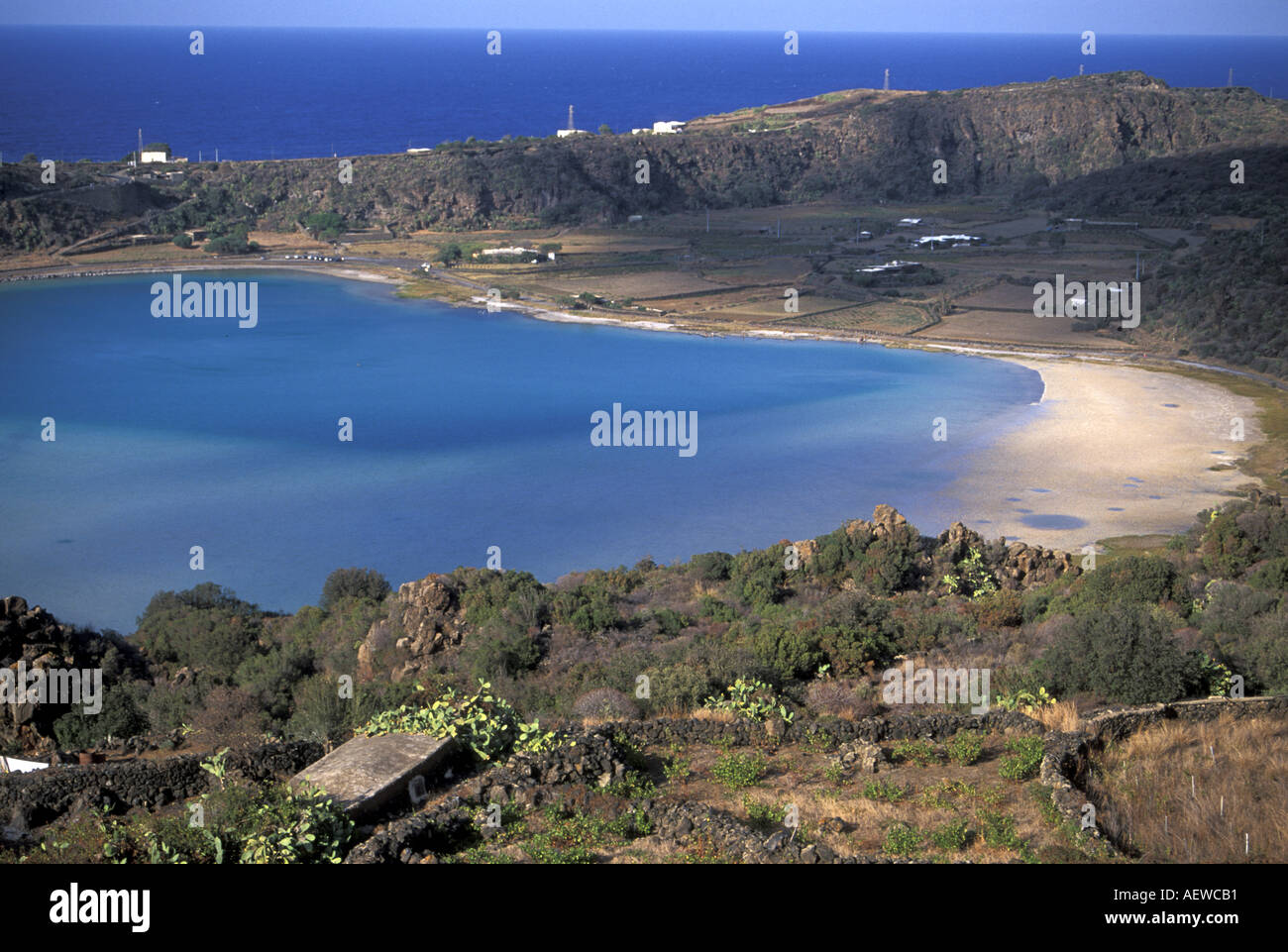 Venere lake Pantelleria island Sicily Italy Stock Photo - Alamy