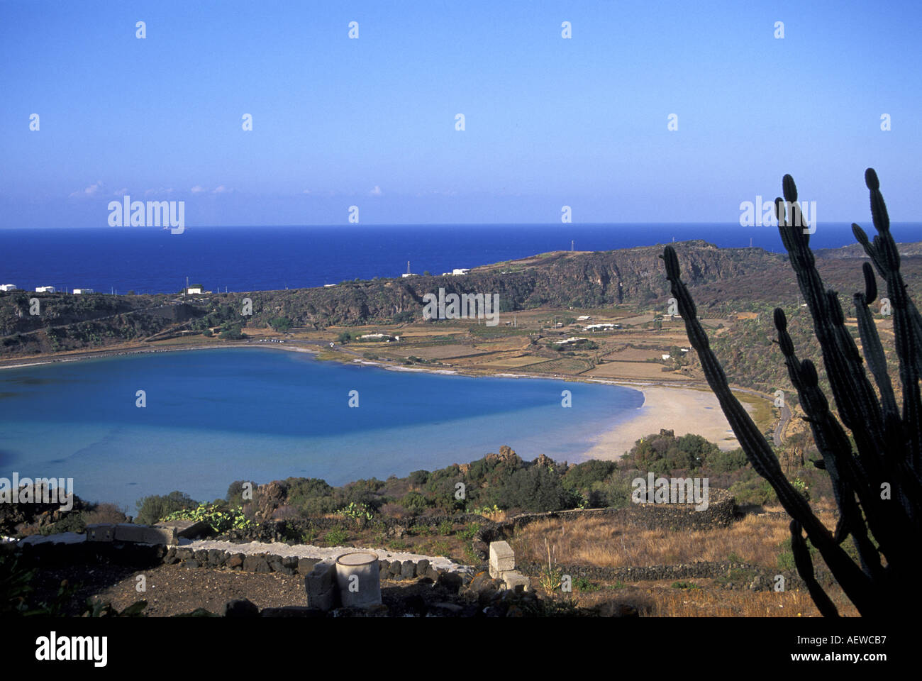 Venere lake Pantelleria island Sicily Italy Stock Photo - Alamy