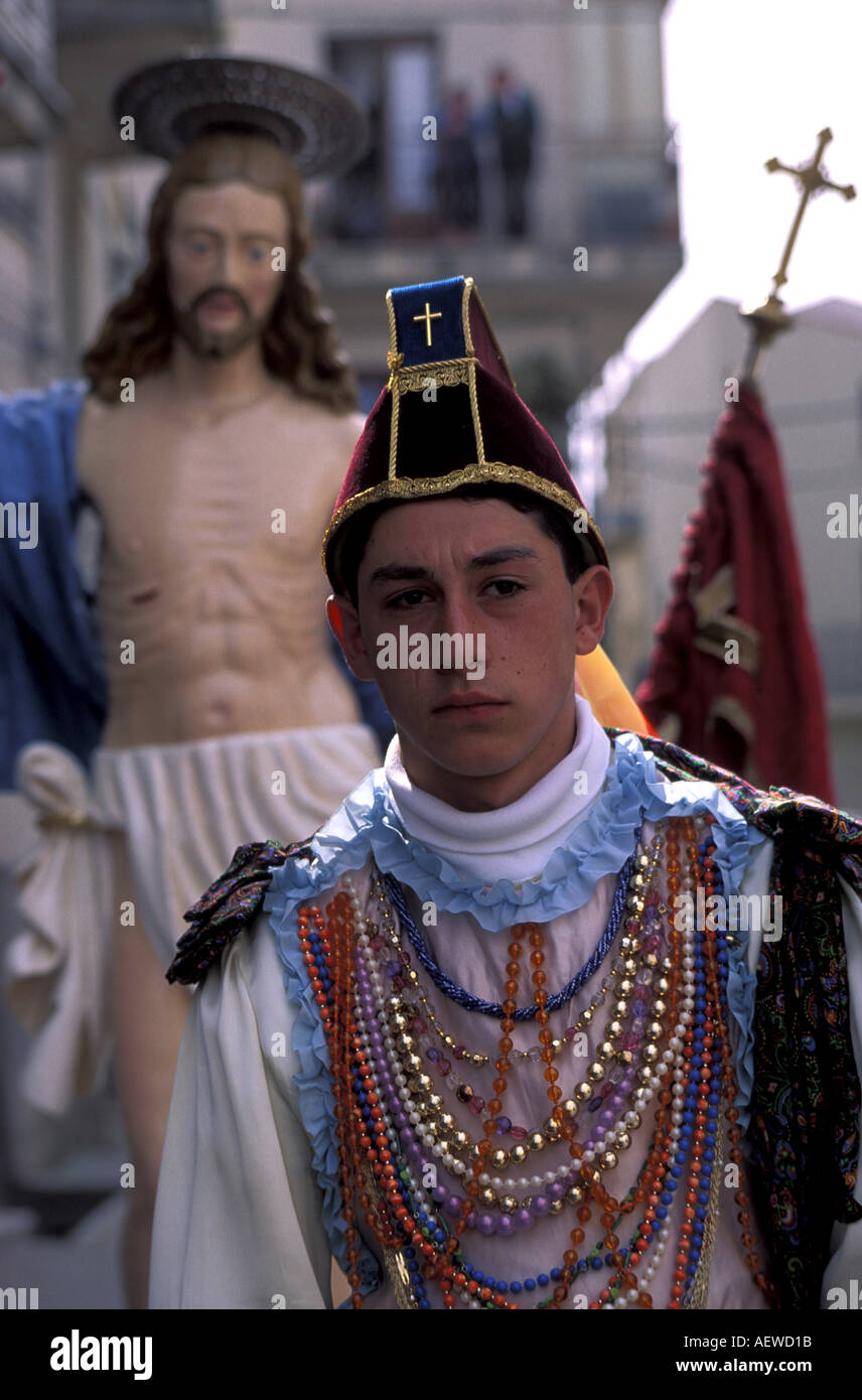 Easter Sunday Prizzi Sicily Italy Stock Photo - Alamy