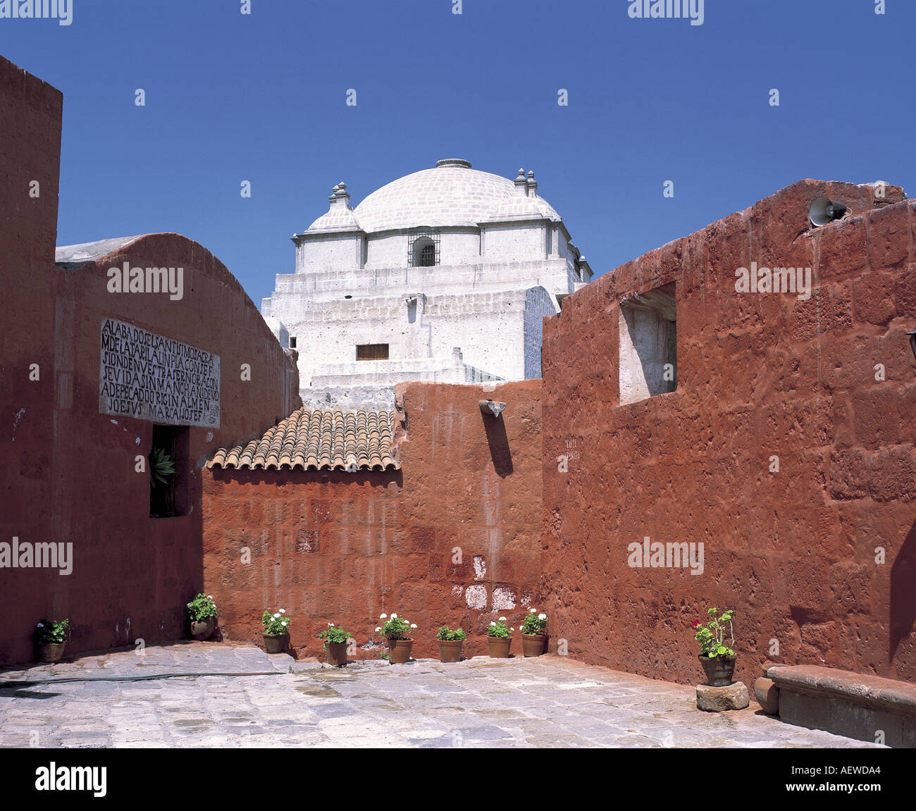 Santa Catalina Monastery World Heritage AREQUIPA PERU Stock Photo - Alamy