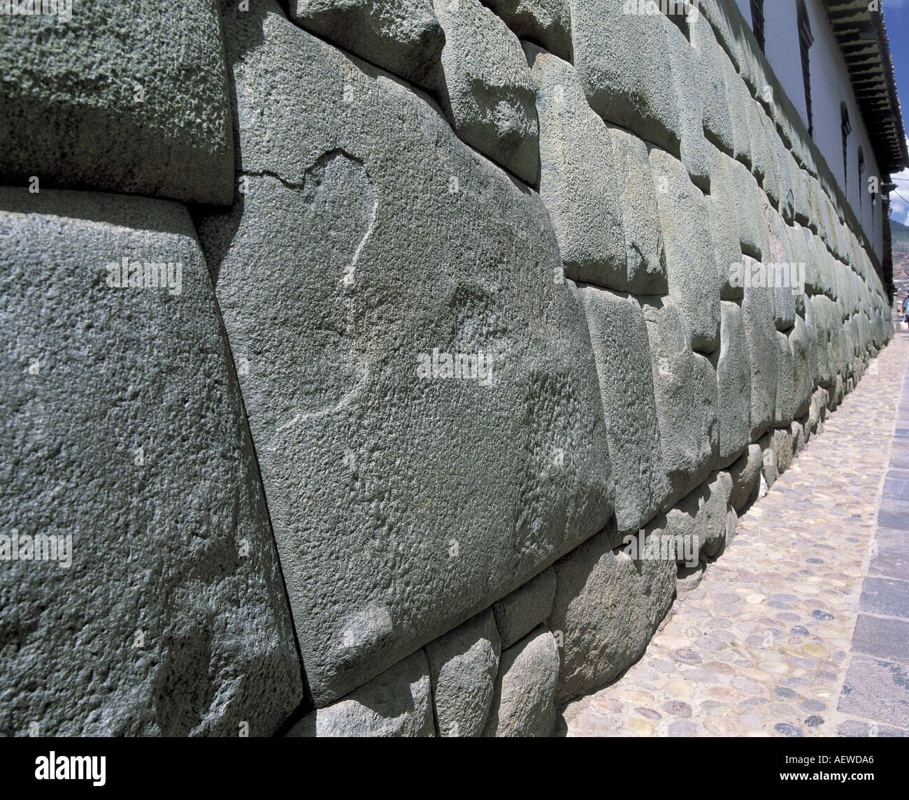 The Stone of 12 Angles World Heritage CUZCO PERU Stock Photo - Alamy