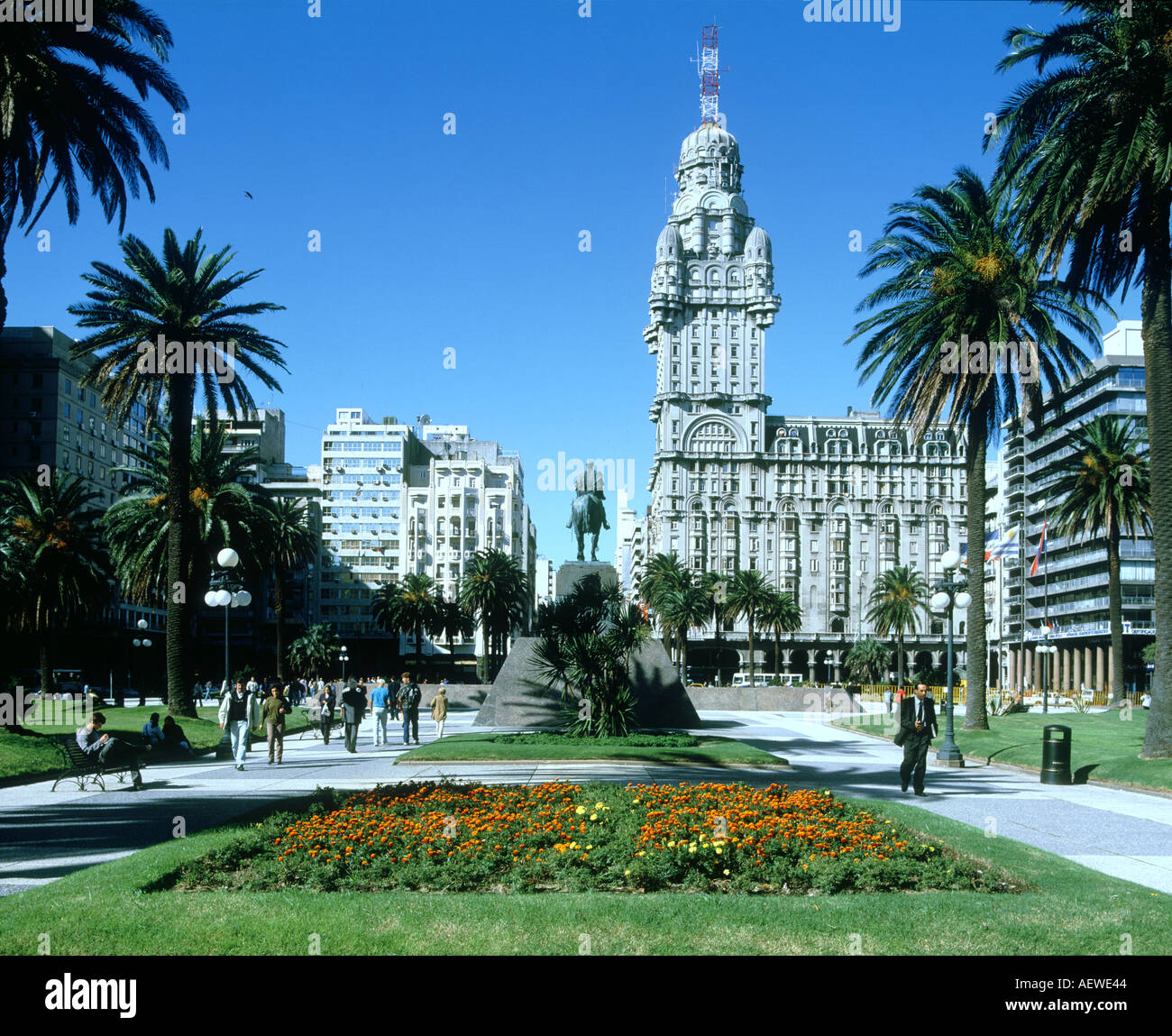Salvo Palace Independence Square MONTEVIDEO URUGUAY Stock Photo - Alamy
