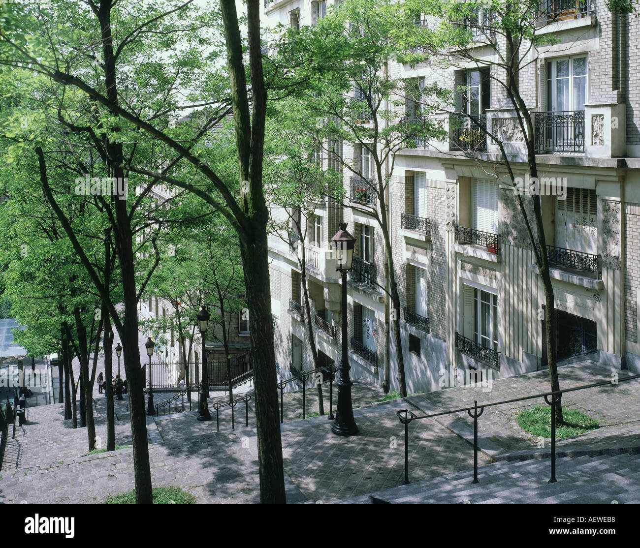 Stone steps at Montmartre PARIS FRANCE Stock Photo - Alamy