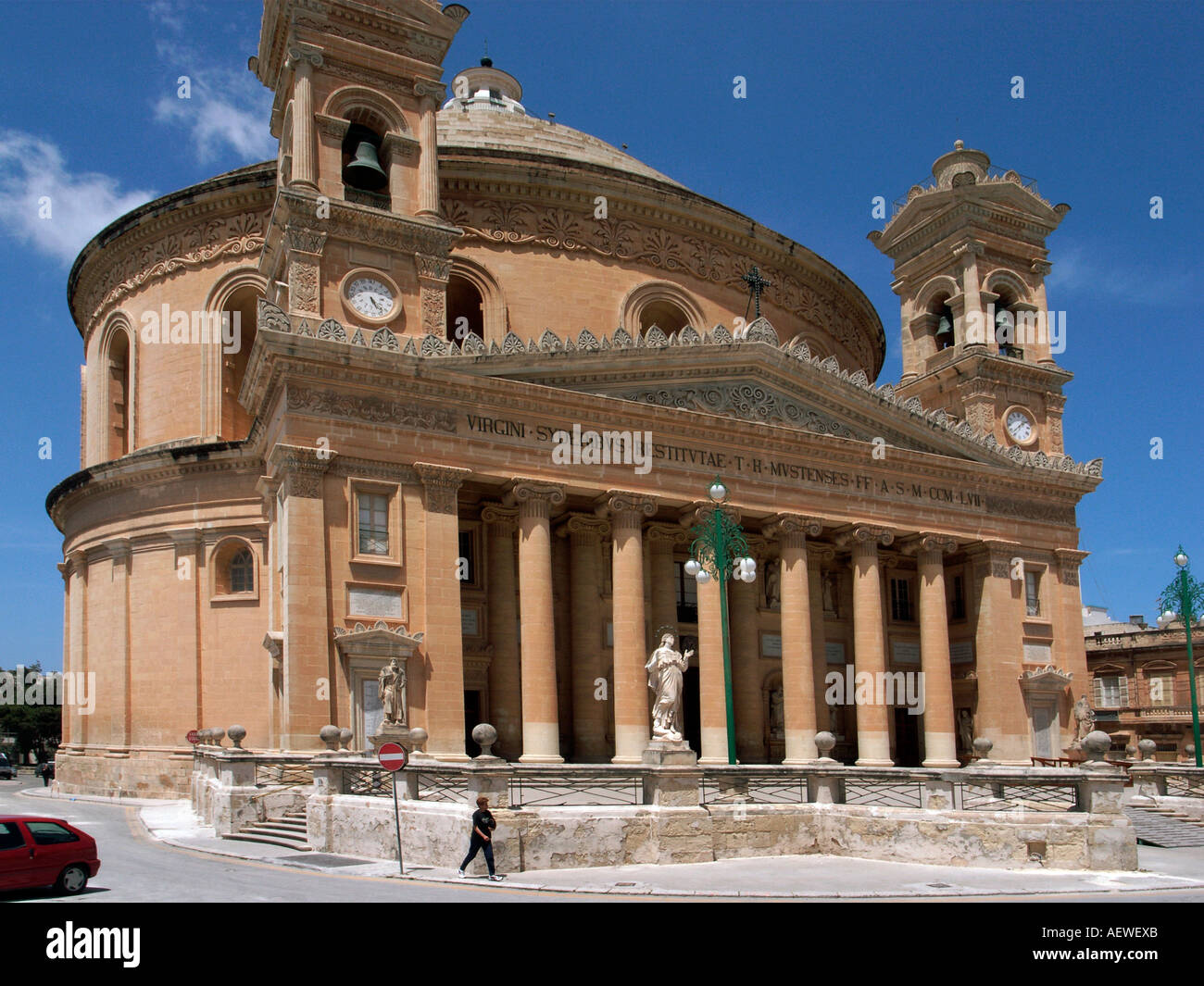 View of the Parish Curch Of Saint Mary , also called The Mosta ...