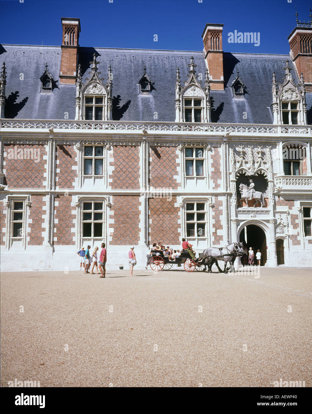 Entrance Chateau de Blois World Heritage LOIRE FRANCE Stock Photo - Alamy