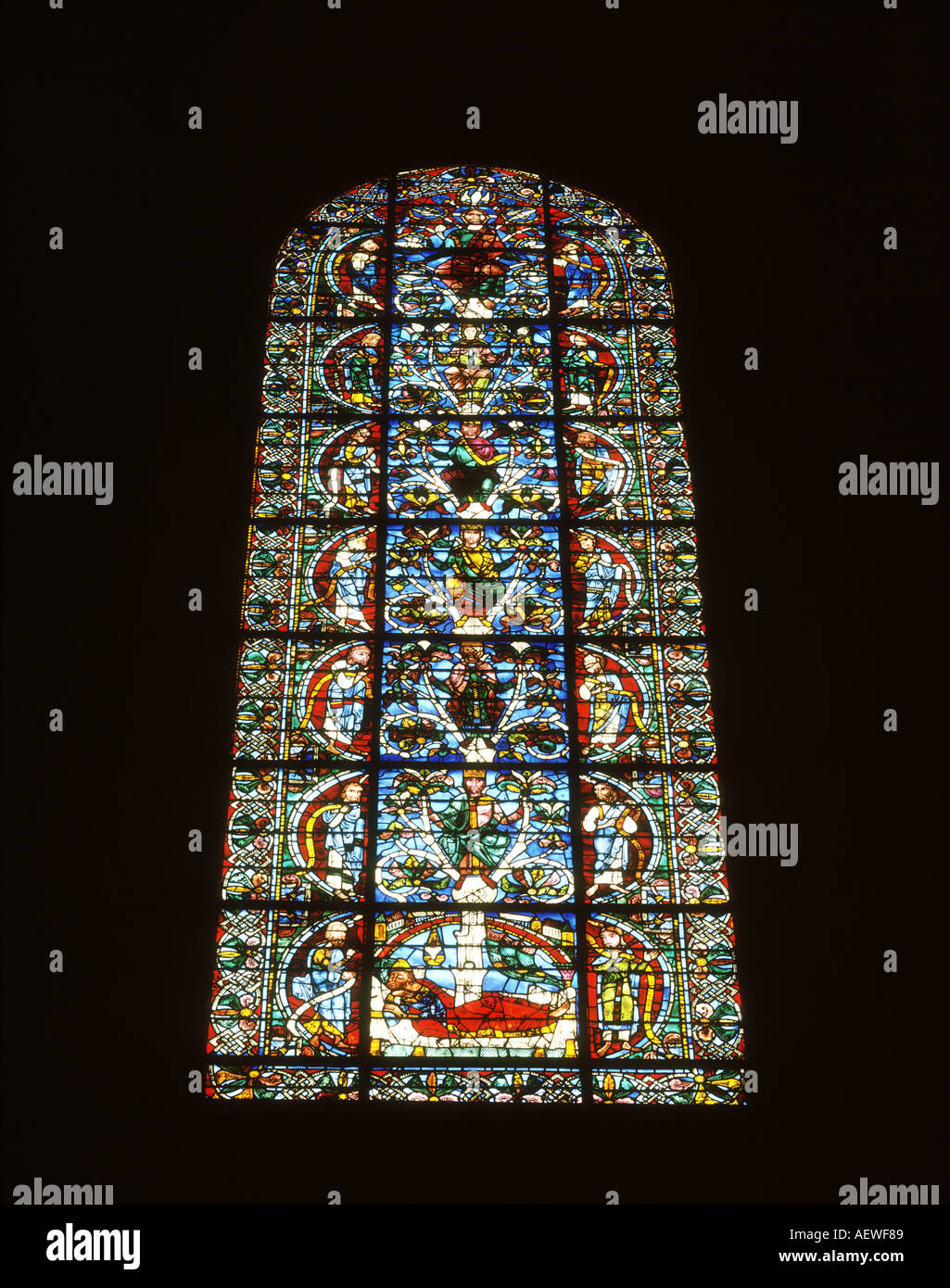 Chartres cathedral stained glass jesse hi-res stock photography and ...