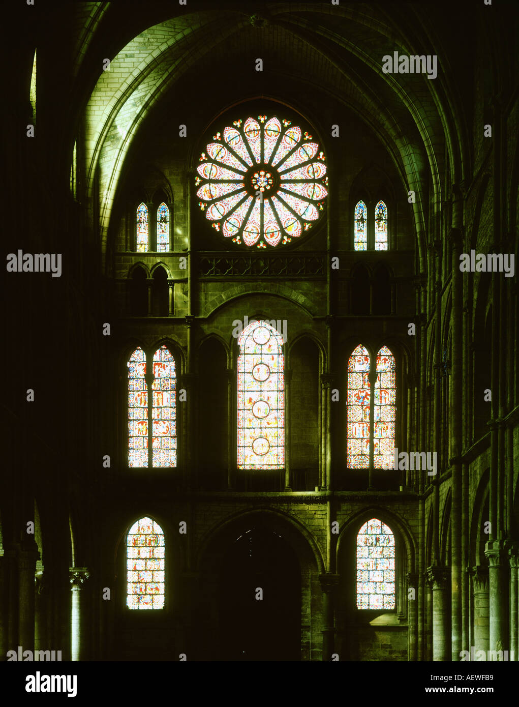 Abbaye Notre Dame de St Remy World Heritage REIMS FRANCE Stock Photo ...