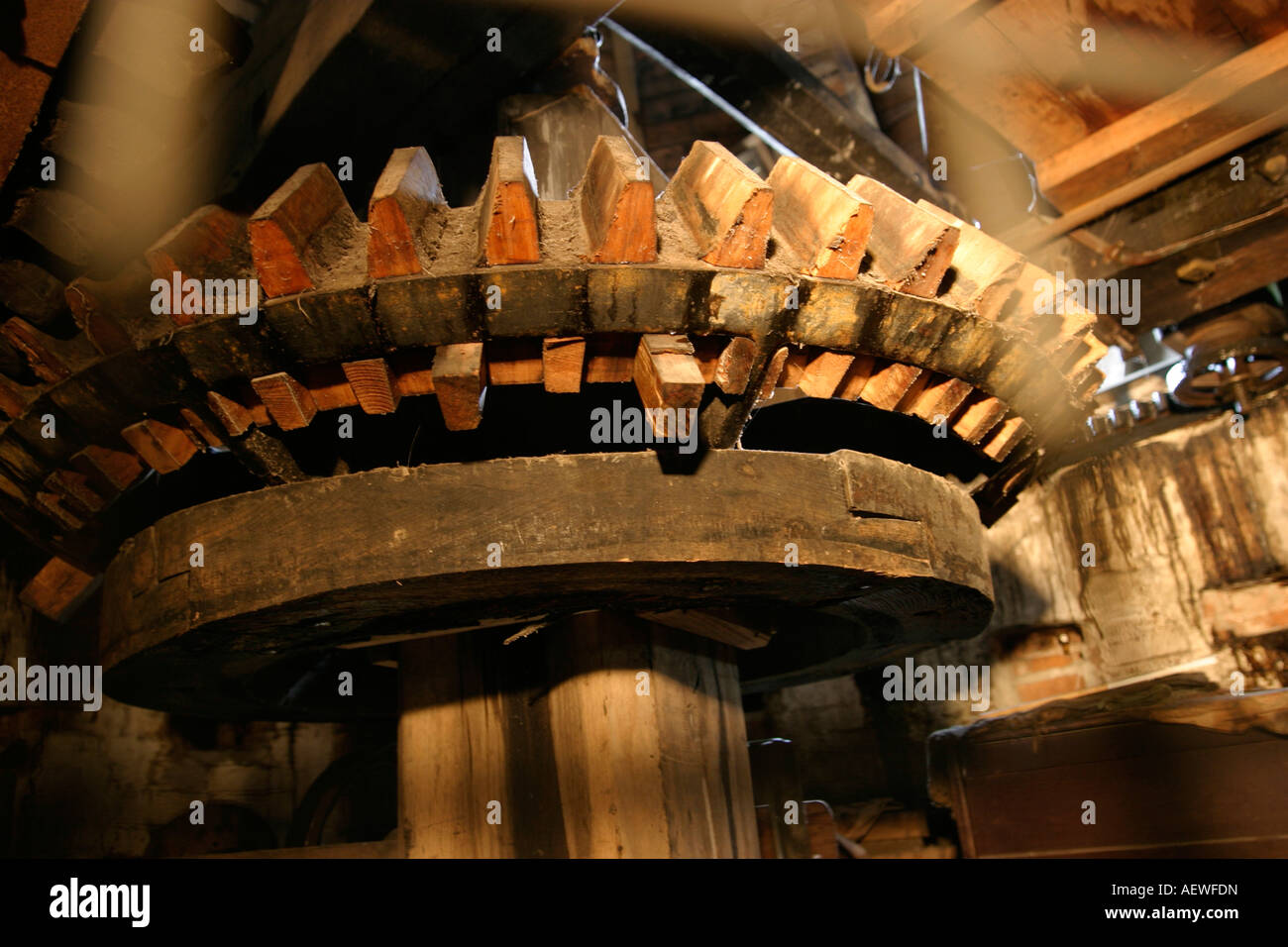 The wallower teeth driven by those of the windshaft attached to the ...