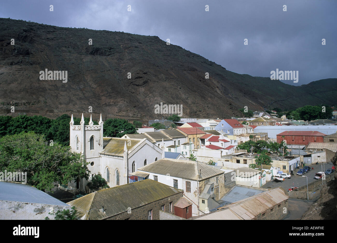 Jamestown St Helena Island South Atlantic Ocean Stock Photos ...