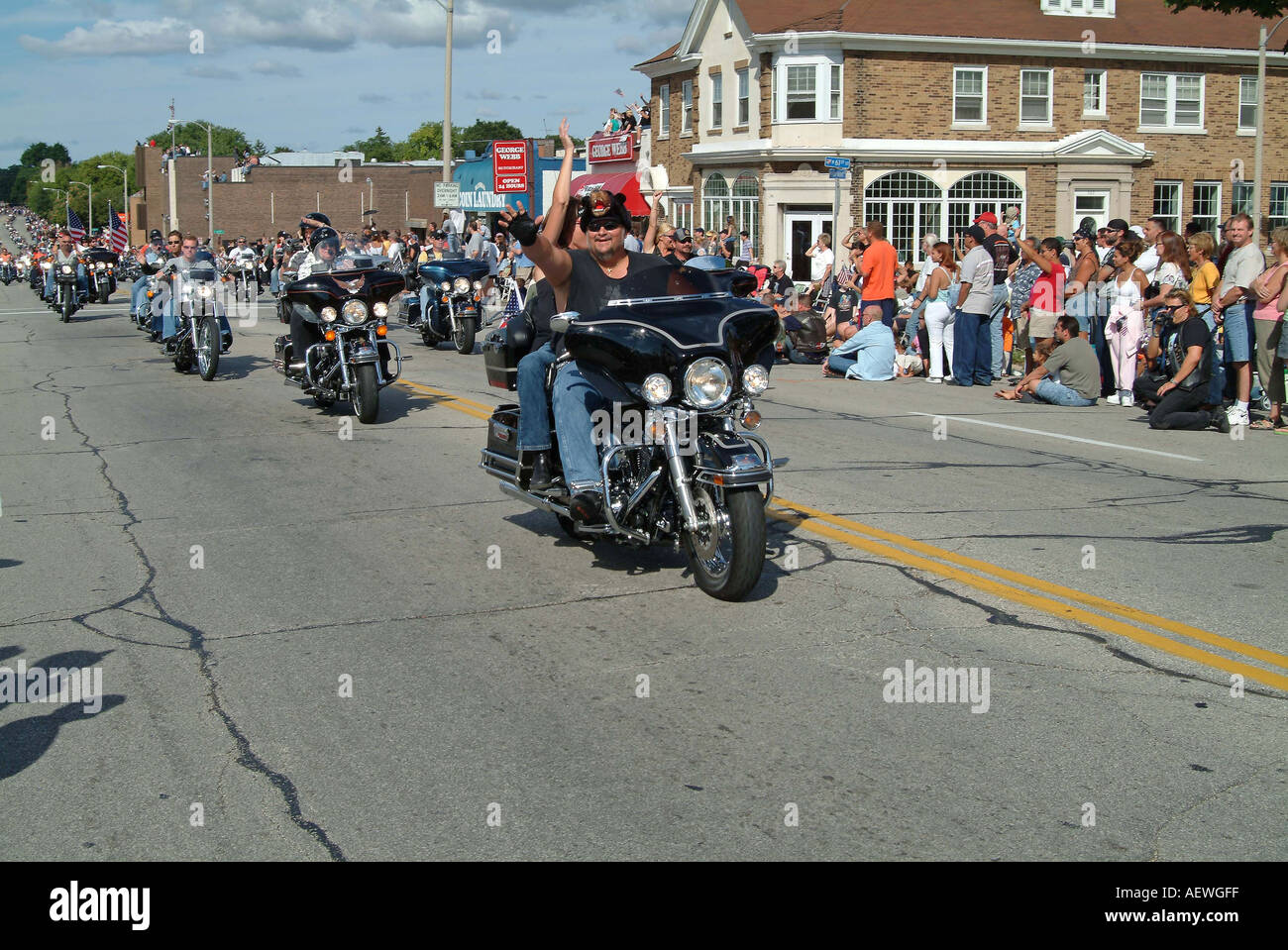 100th anniversary bike rally harley hi-res stock photography and images ...