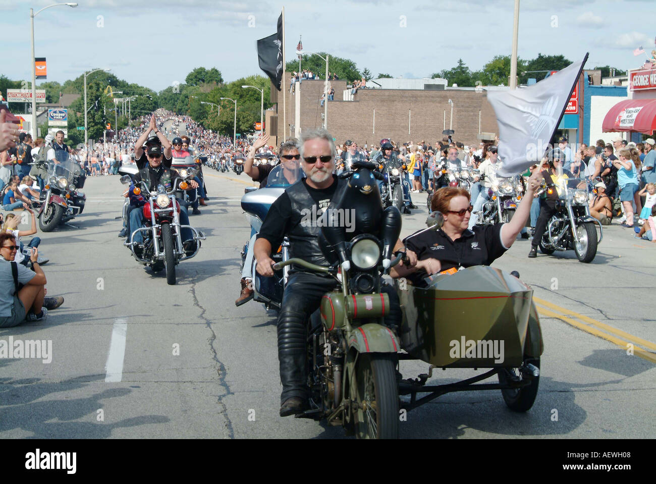 100th anniversary bike rally of Harley Davidson motor cycles in ...
