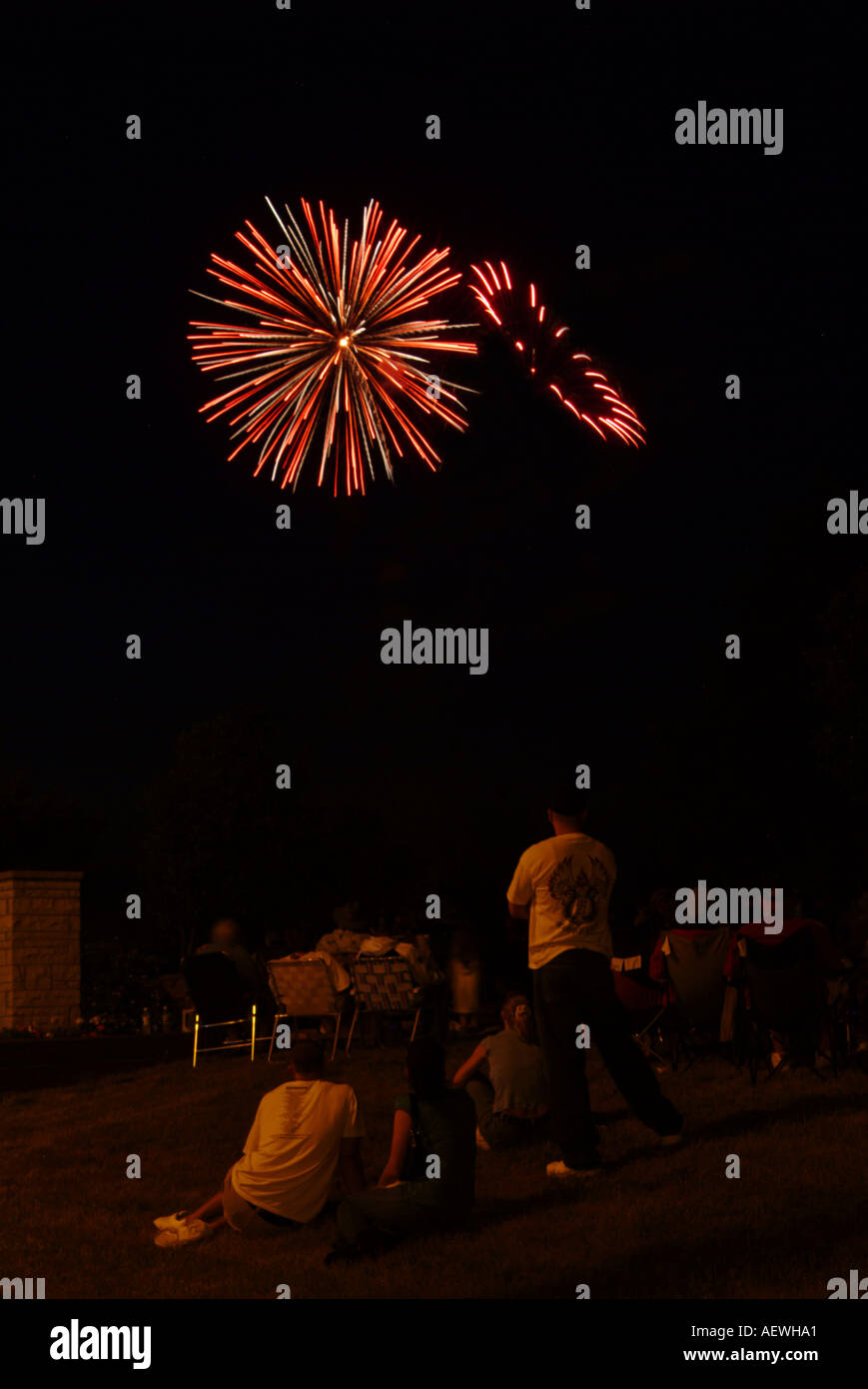 Watching fire works hi-res stock photography and images - Alamy