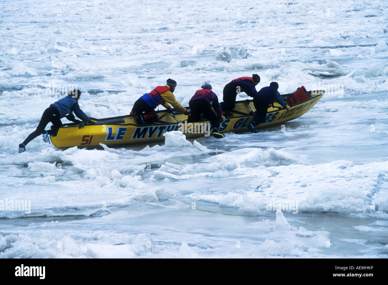 The sport of Ice canoeing started as a dangerous but necessary means of ...