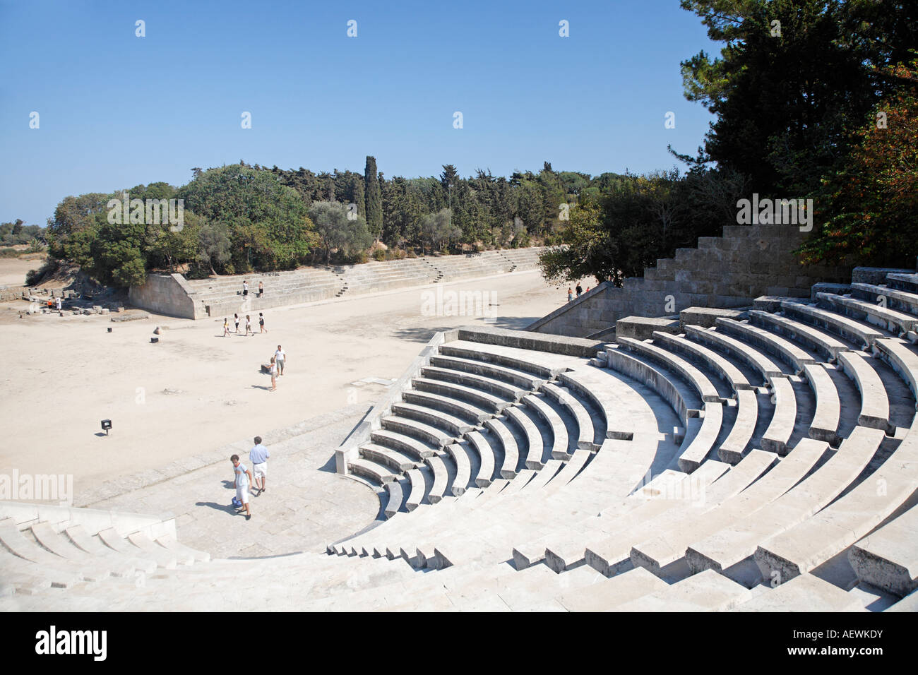 Ancient Theater The Acropolis Of Rhodes Greek Islands Greece Hellas ...