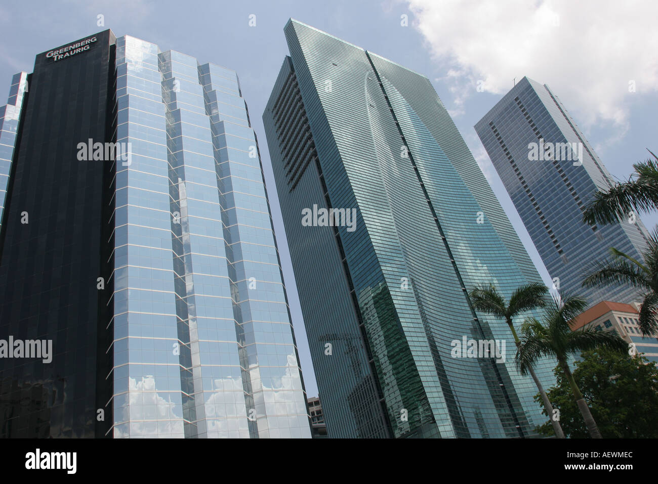 Miami Florida,Brickell Avenue,financial district,bank buildings,city ...