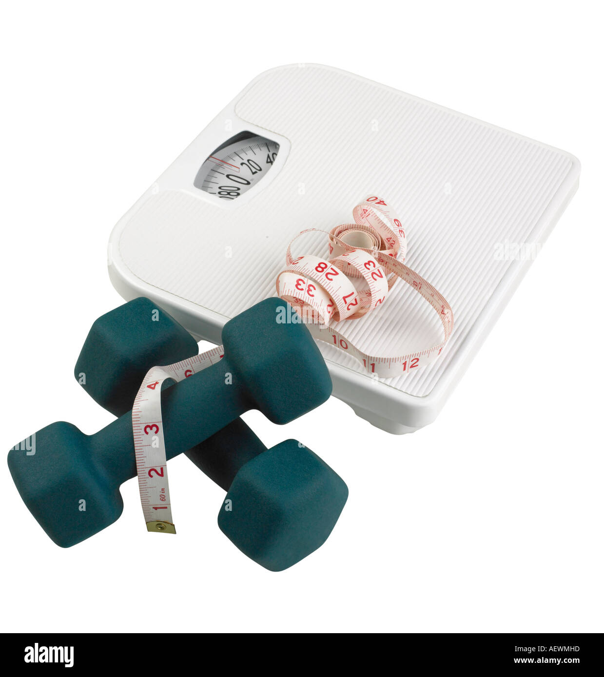 Weighing scales weights Cut Out Stock Images & Pictures - Alamy