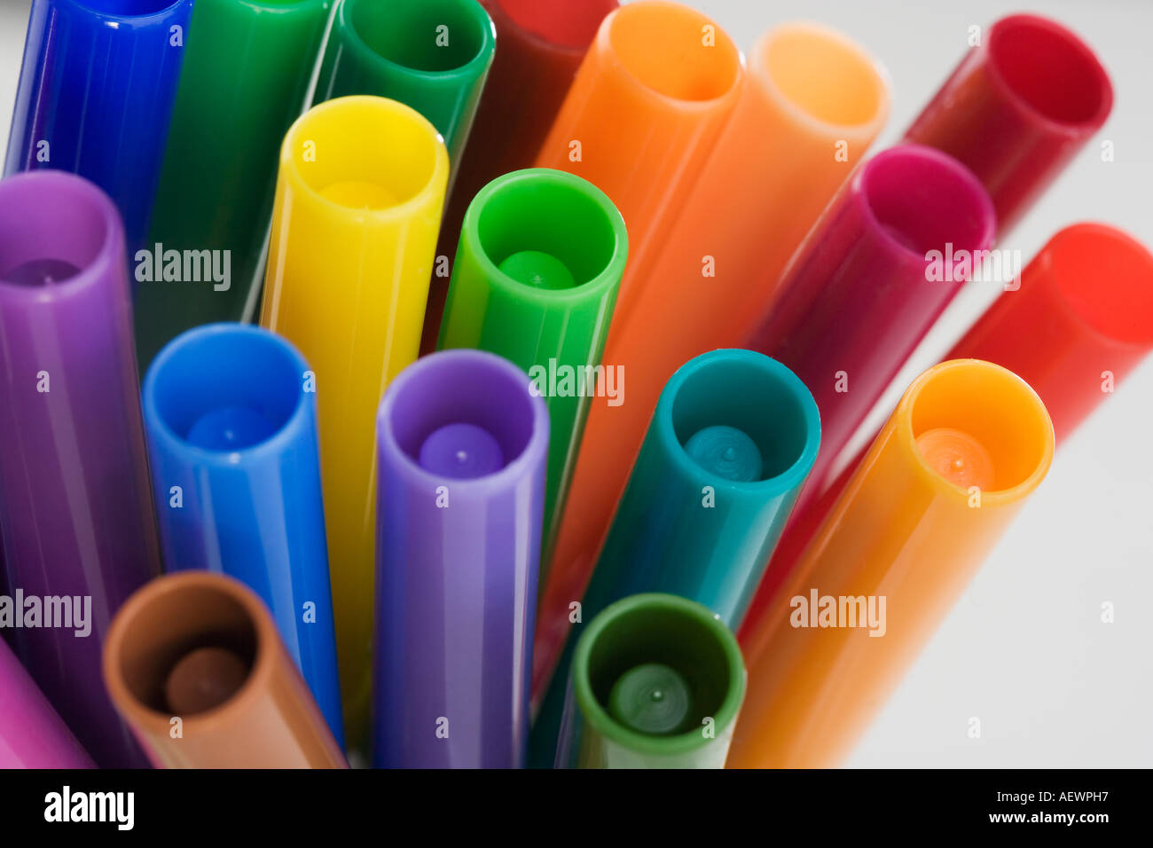 Still life of colored markers Stock Photo - Alamy