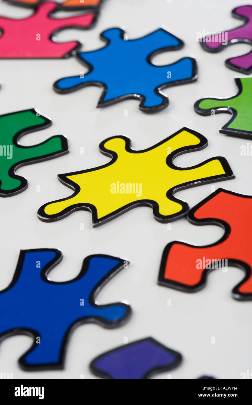 Still life of puzzle pieces Stock Photo - Alamy