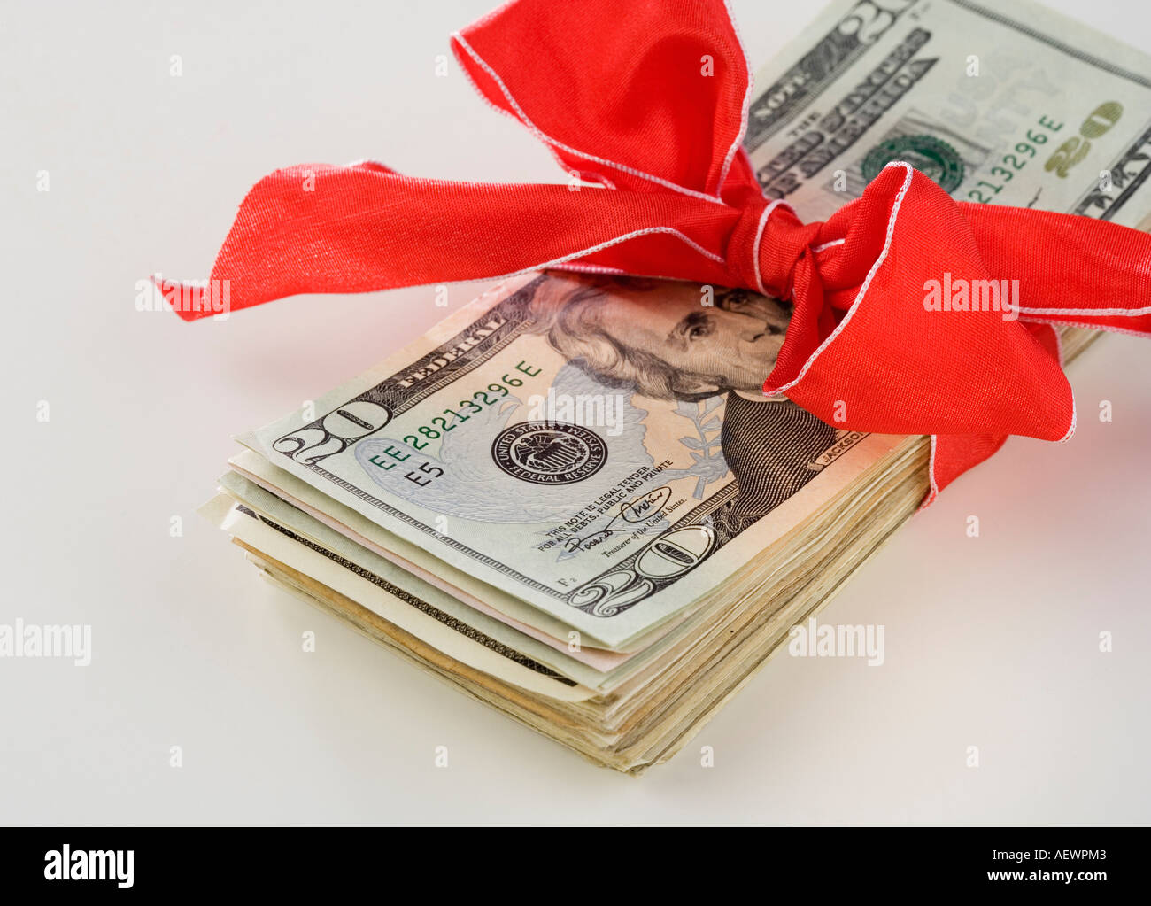 Stack us 20 dollar bills hi-res stock photography and images - Alamy