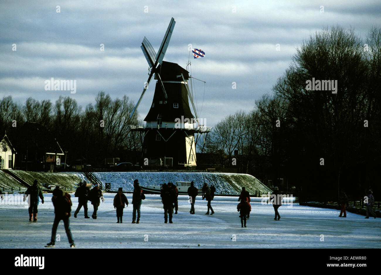 Dokkum the elfstedentocht Stock Photo - Alamy