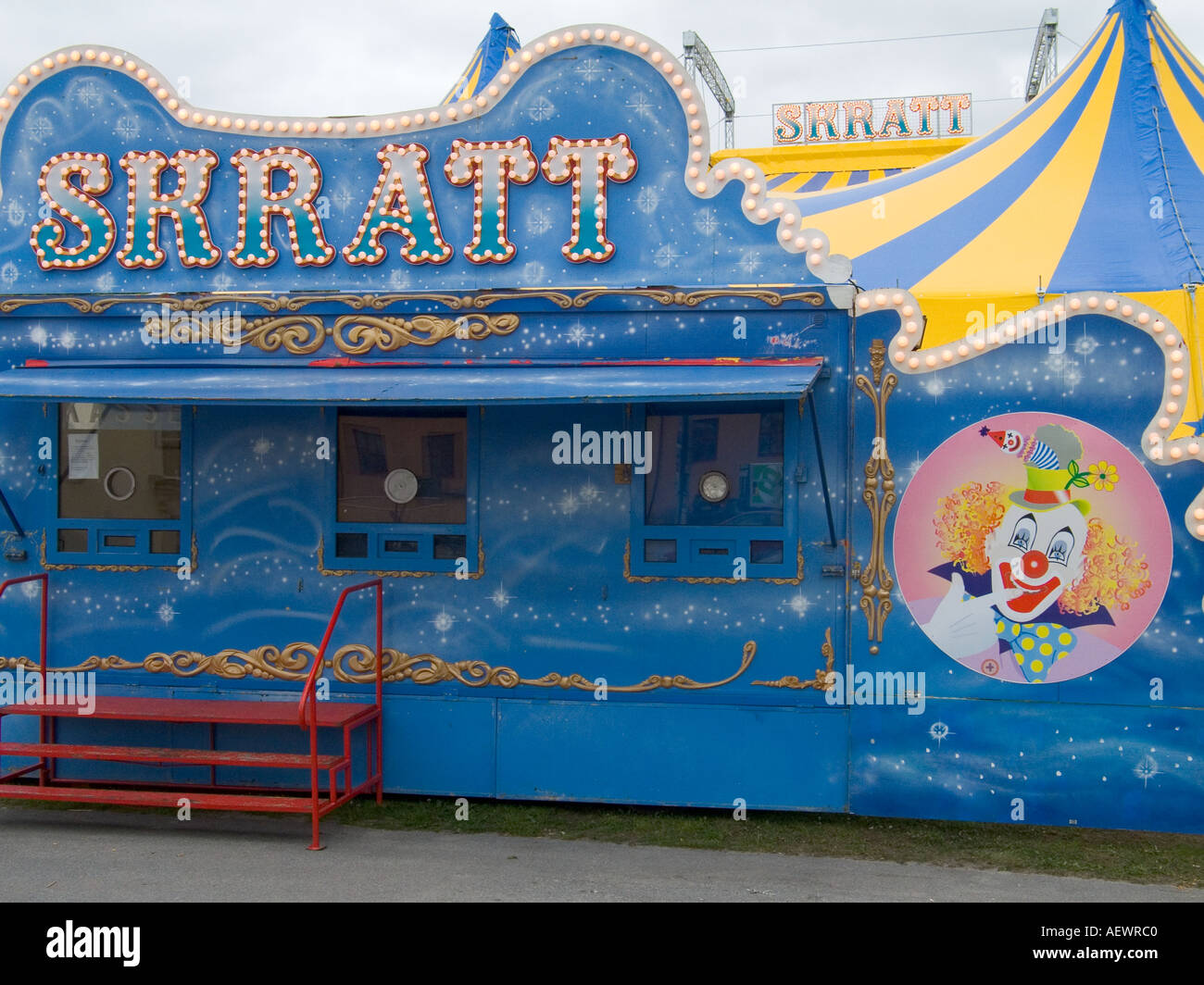 Circus ticket window Stock Photo - Alamy