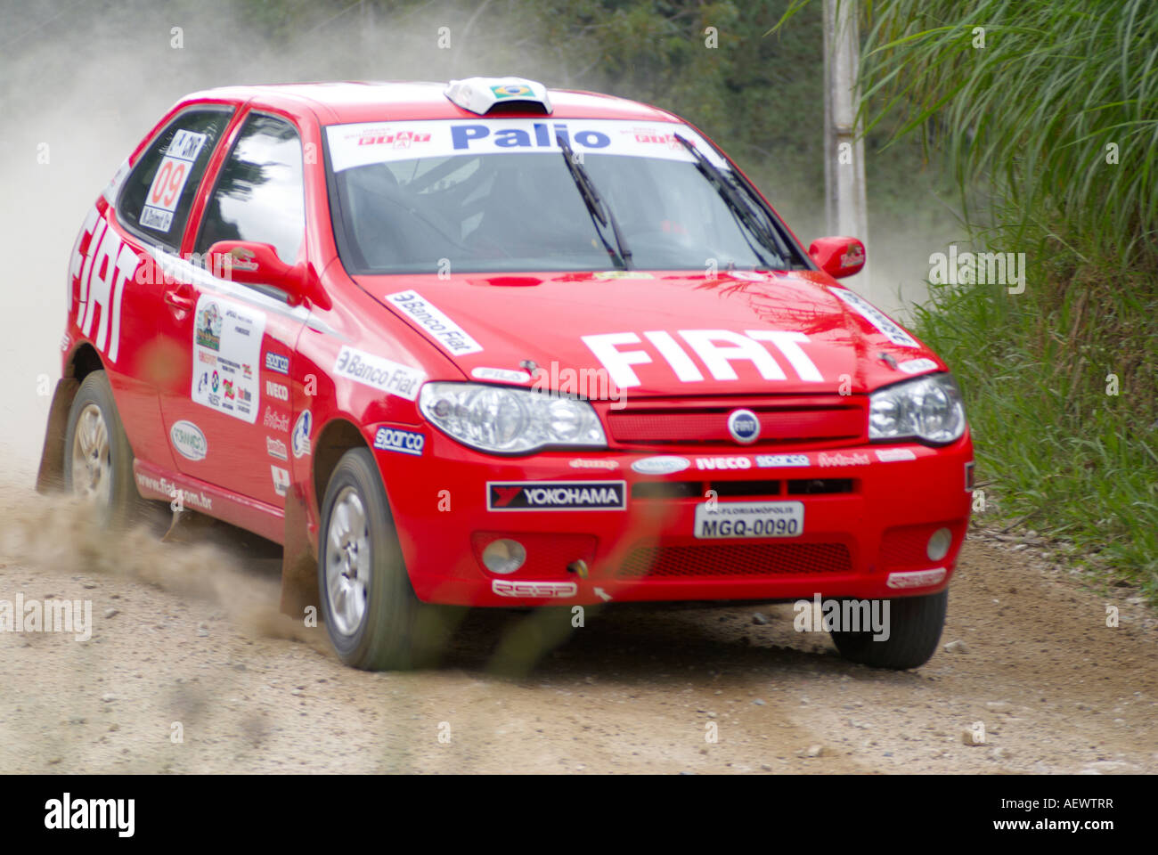 Rallye race for the Brazilian Rallye Championship in the city of ...