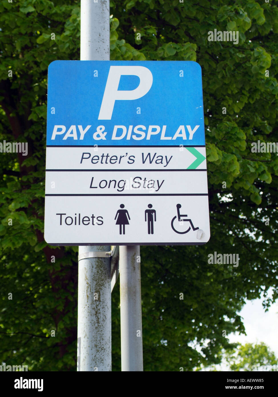 Pay and Display Parking sign Stock Photo - Alamy