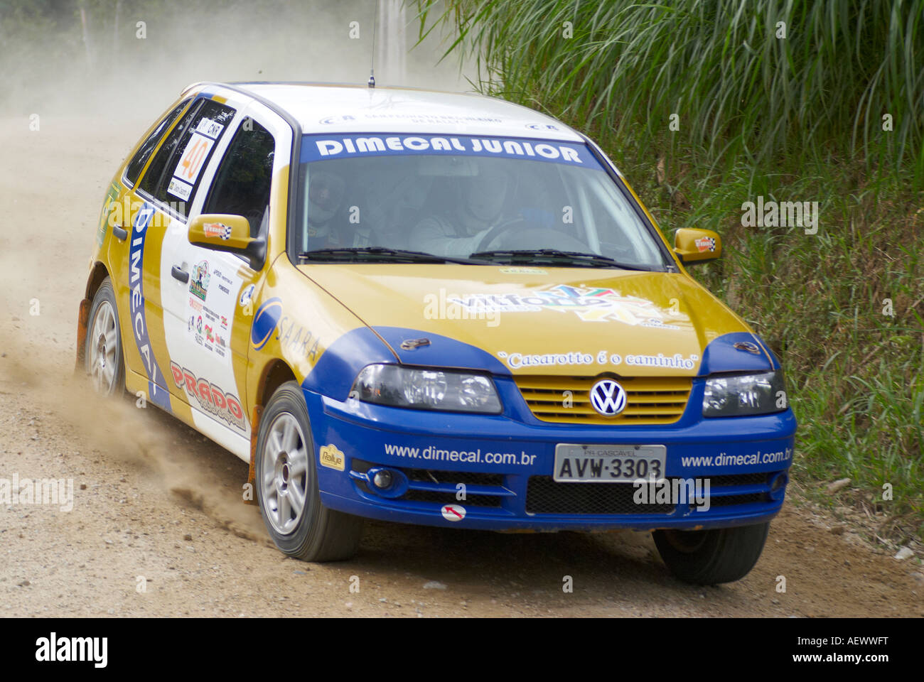 Rallye race for the Brazilian Rallye Championship in the city of ...