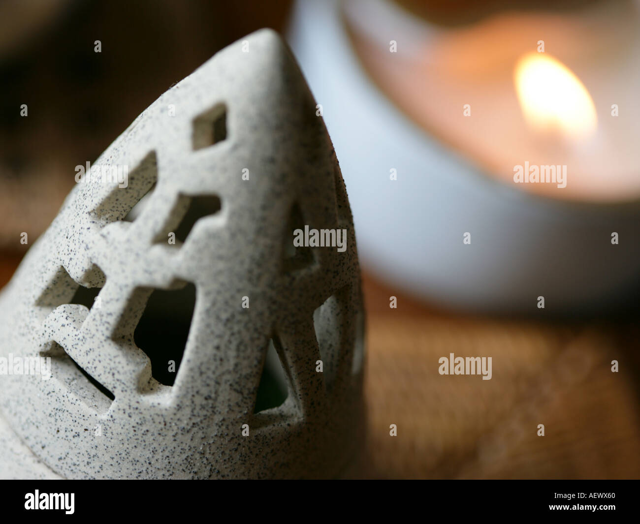 Close up lit candle part hi-res stock photography and images - Alamy
