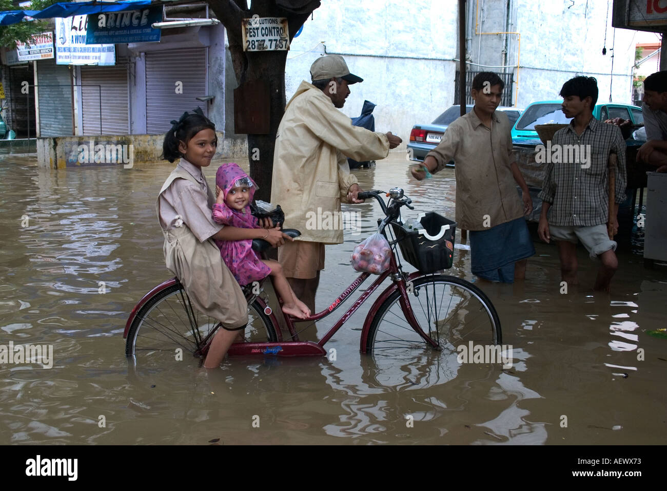 Monsoon world record rain in Bombay now Mumbai India Stock Photo - Alamy