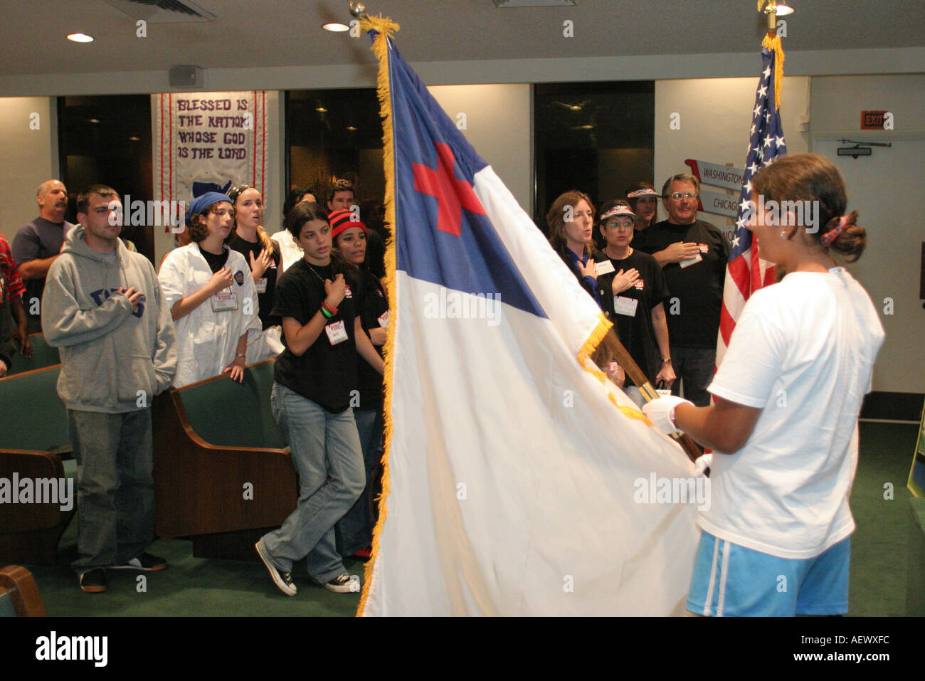 Pledge To Christian Flag High Resolution Stock Photography and Images ...