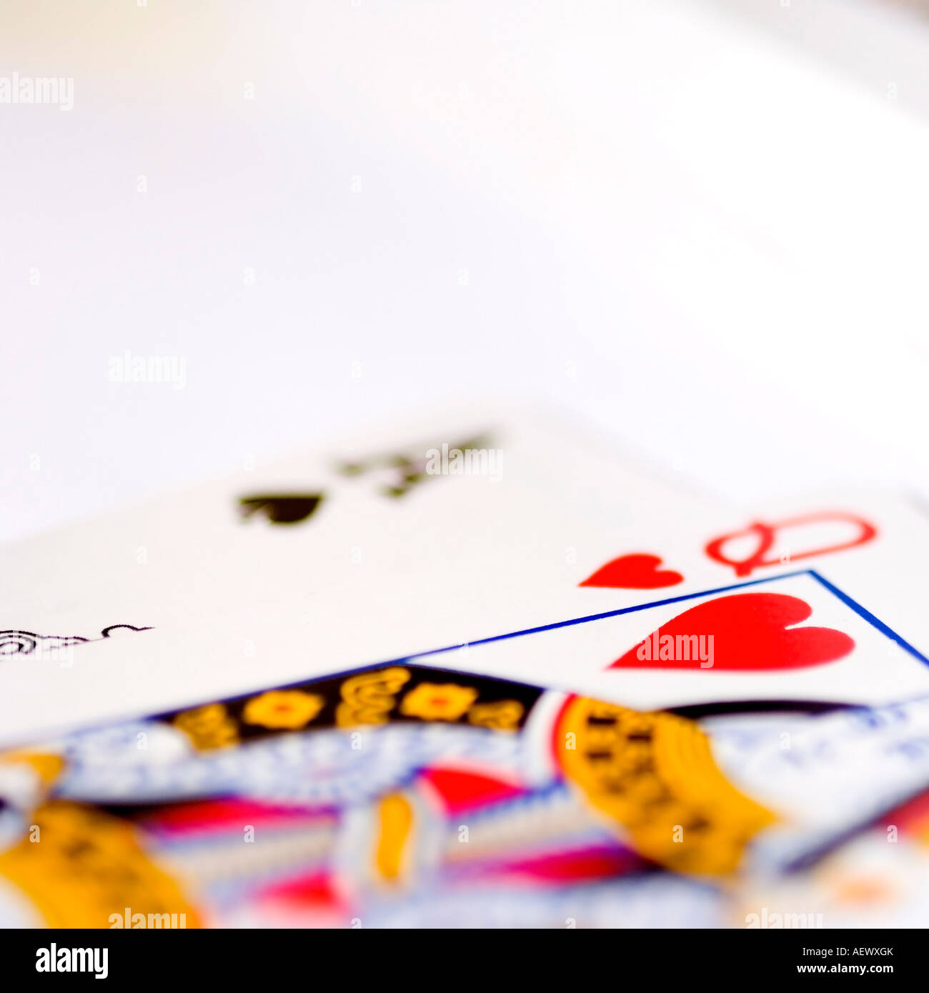 Playing Cards close up Stock Photo - Alamy